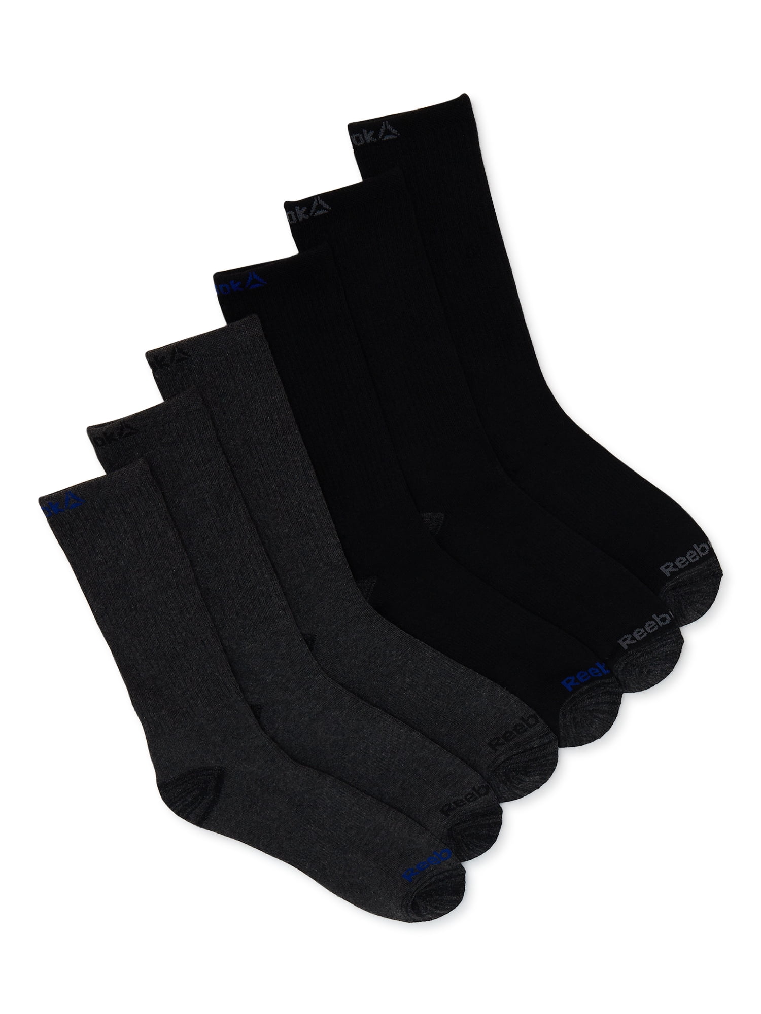 Reebok Men's Socks, Pro Series Crew Socks, 6-Pack - Walmart.com