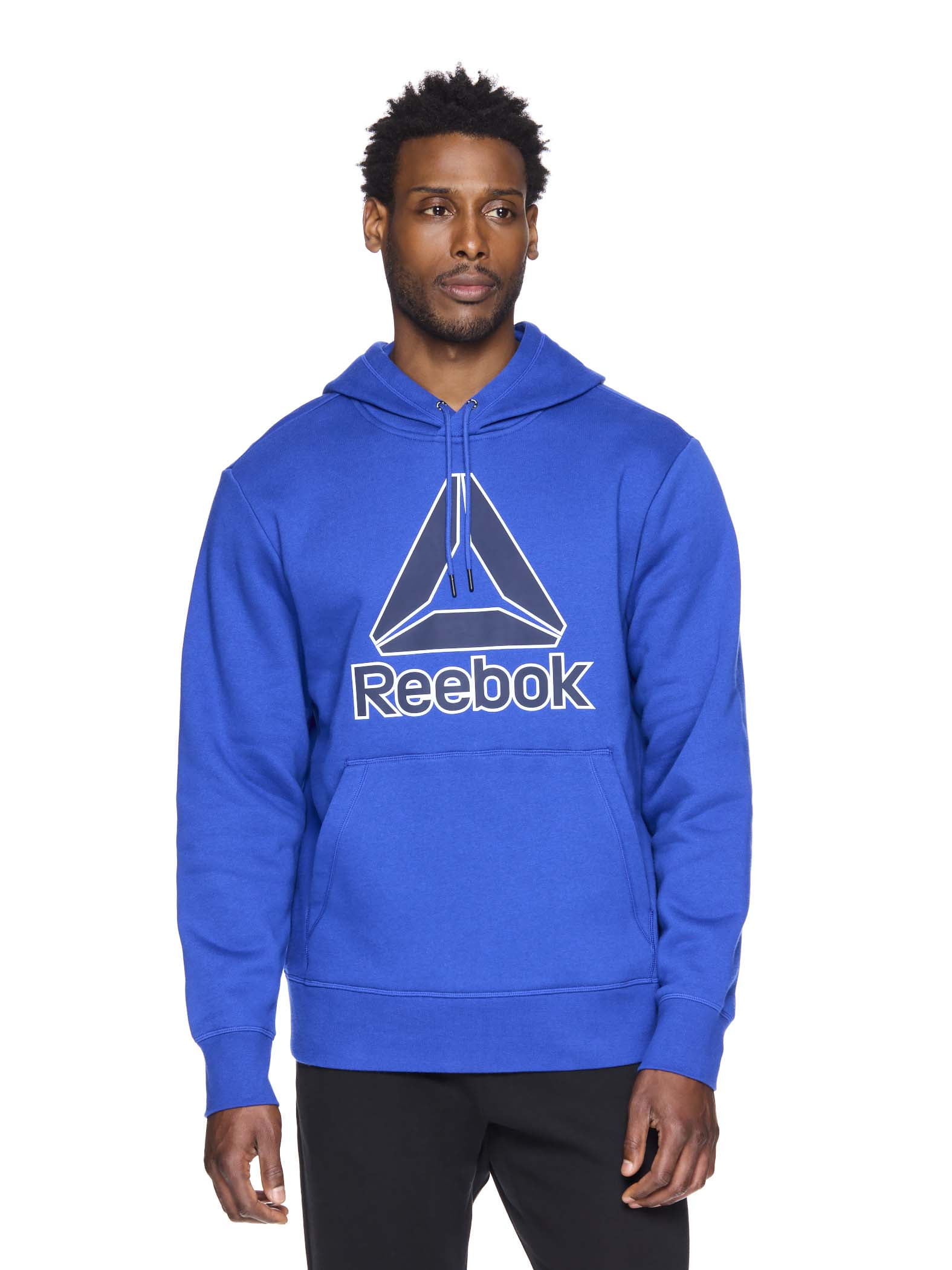 Reebok men's Delta Logo Fleece Hoodie - Fit - Sizes S-3XL - Walmart.com