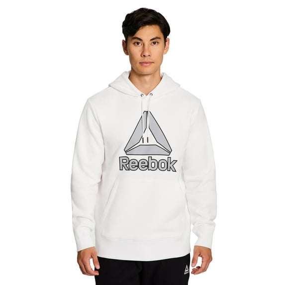 Reebok Men's and Big Men's Big Logo Fleece Hoodie Sweatshirt, Sizes XS ...