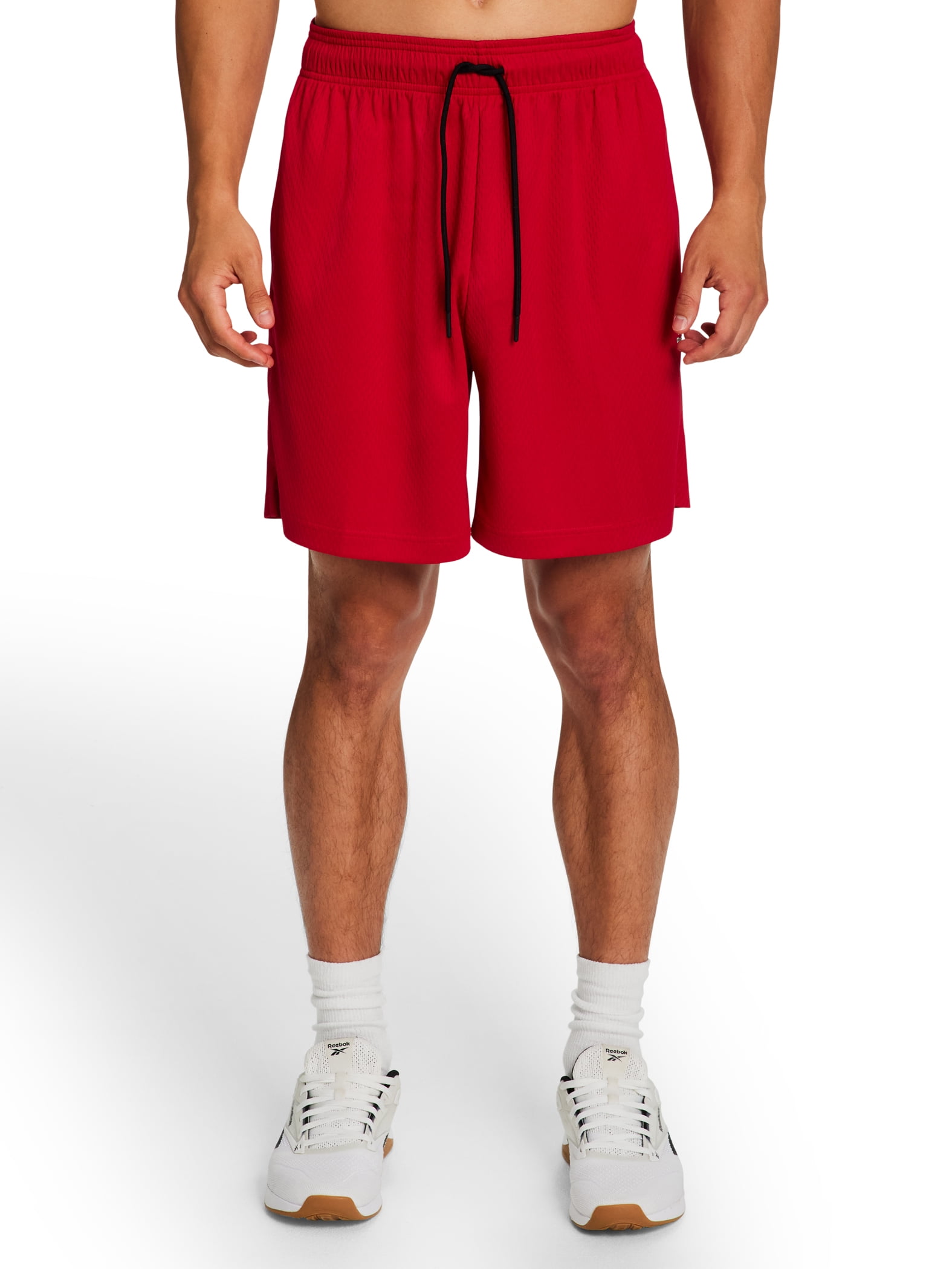 Reebok Men's & Big Men's Dash Rice Hole Mesh Gym Shorts, 7" Inseam ...