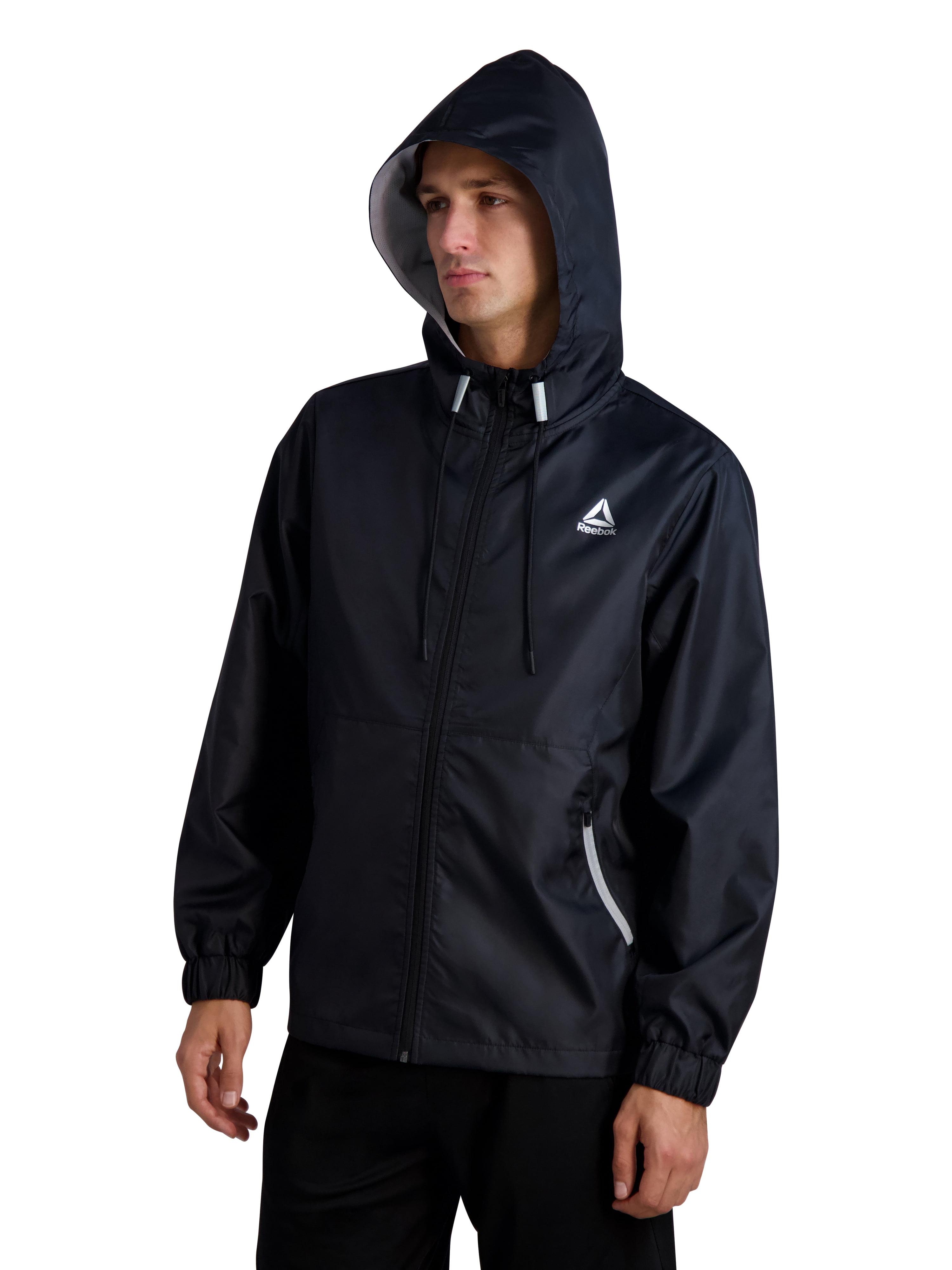Reebok Men's and Big Men's Full Zip Woven Jacket, up to Sizes 3XL ...