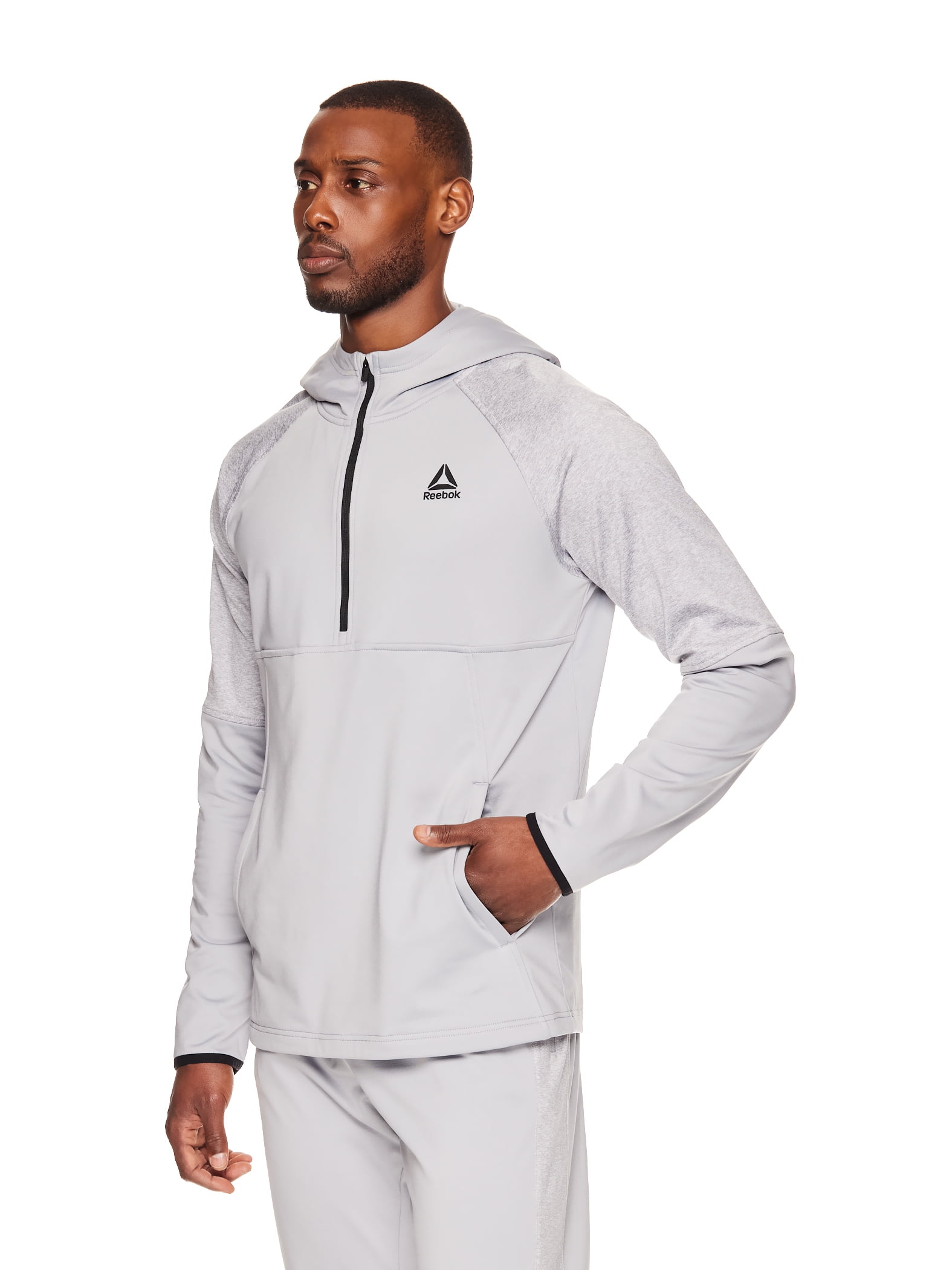 Reebok Men's and Big Men's Half Zip Hoodie, up to Size 3XL - Walmart.com