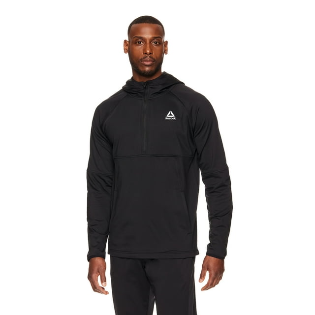 Reebok Men's and Big Men's Half Zip Hoodie, up to Size 3XL - Walmart.com