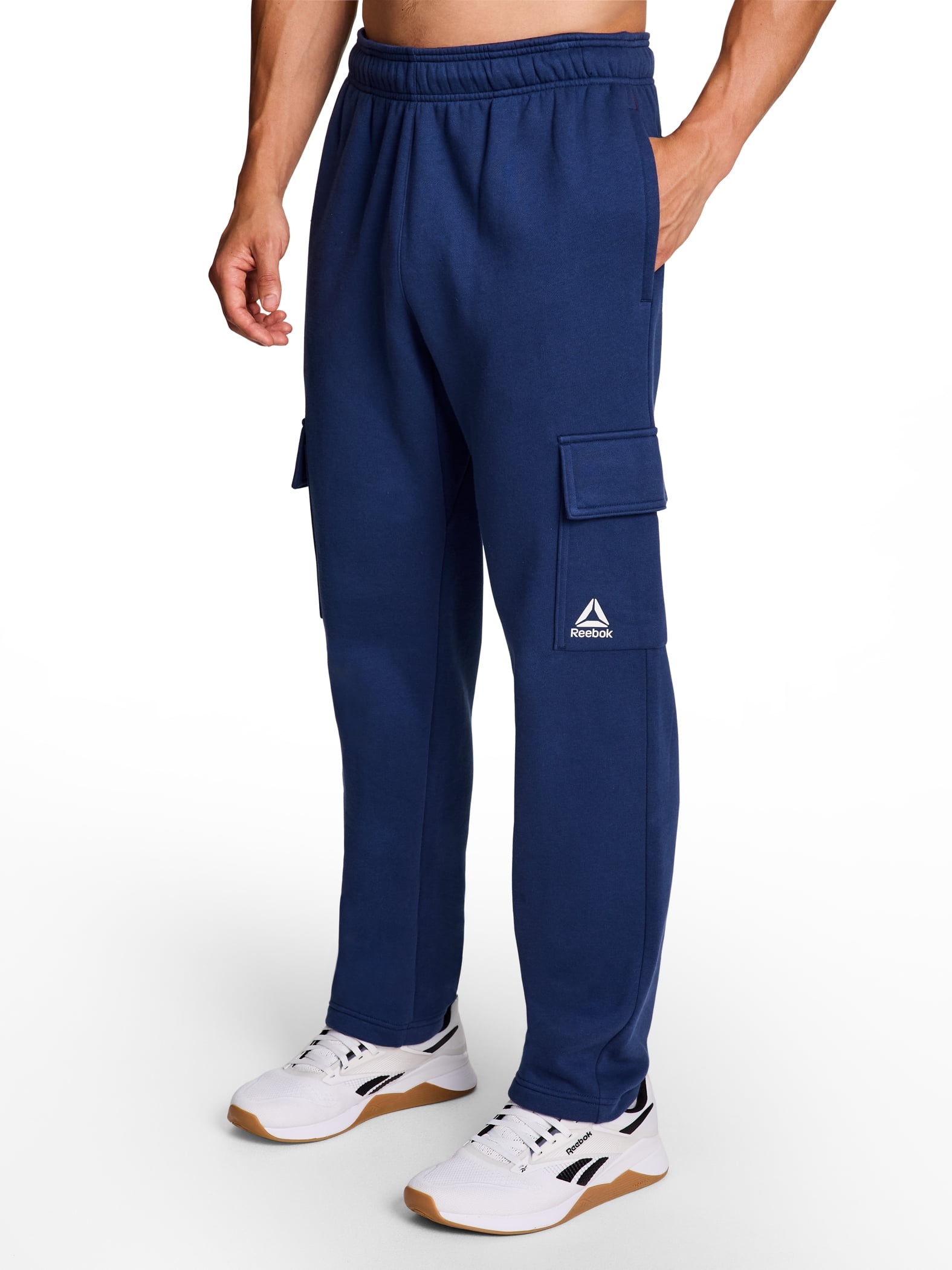 Reebok Men's & Big Men's Game Day Fleece Cargo Sweatpants, Sizes XS-5XL ...