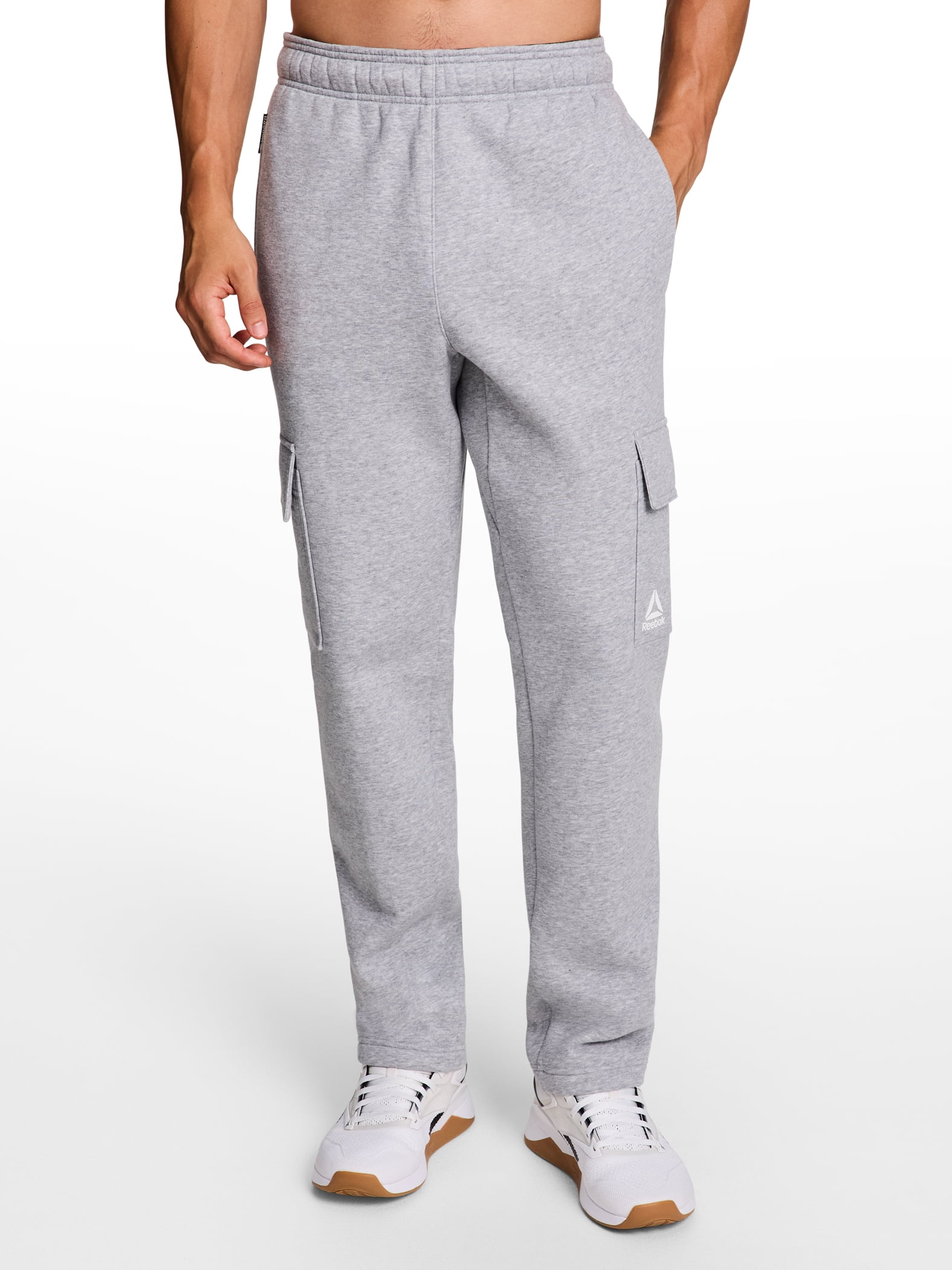 Reebok Men's & Big Men's Logo Fleece Cargo Sweatpants, Sizes XS-5XL ...