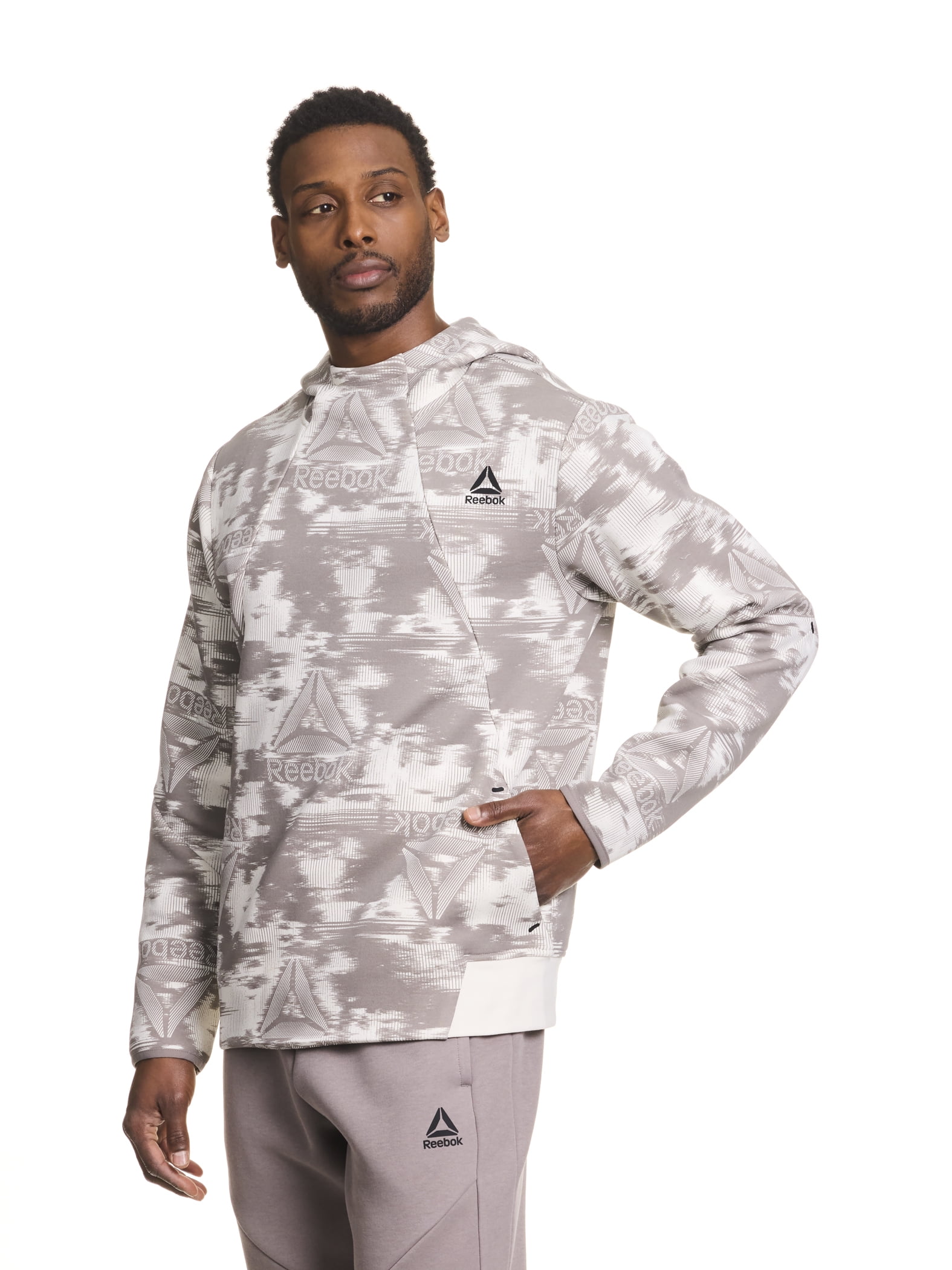 Reebok Men's Momentum Hoodie S-3XL, Athletic Comfort, Polyester Cotton ...