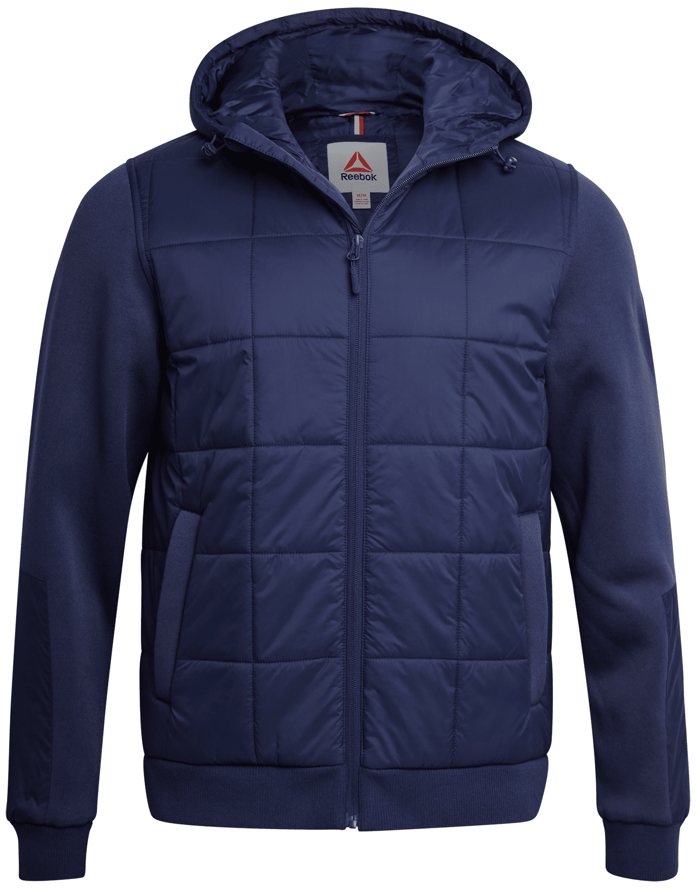 Reebok Men's and Big Men's Quilted Mixed Media Jacket, Sizes S-3XL ...