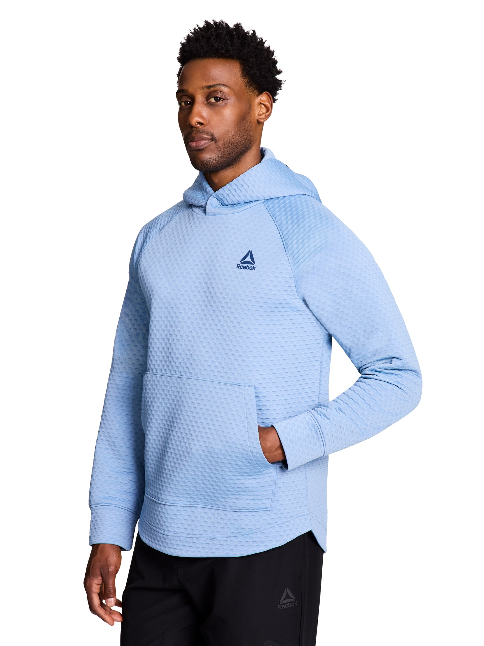 Reebok Men's and Big Men's Surge Textured Knit Pullover Hoodie ...