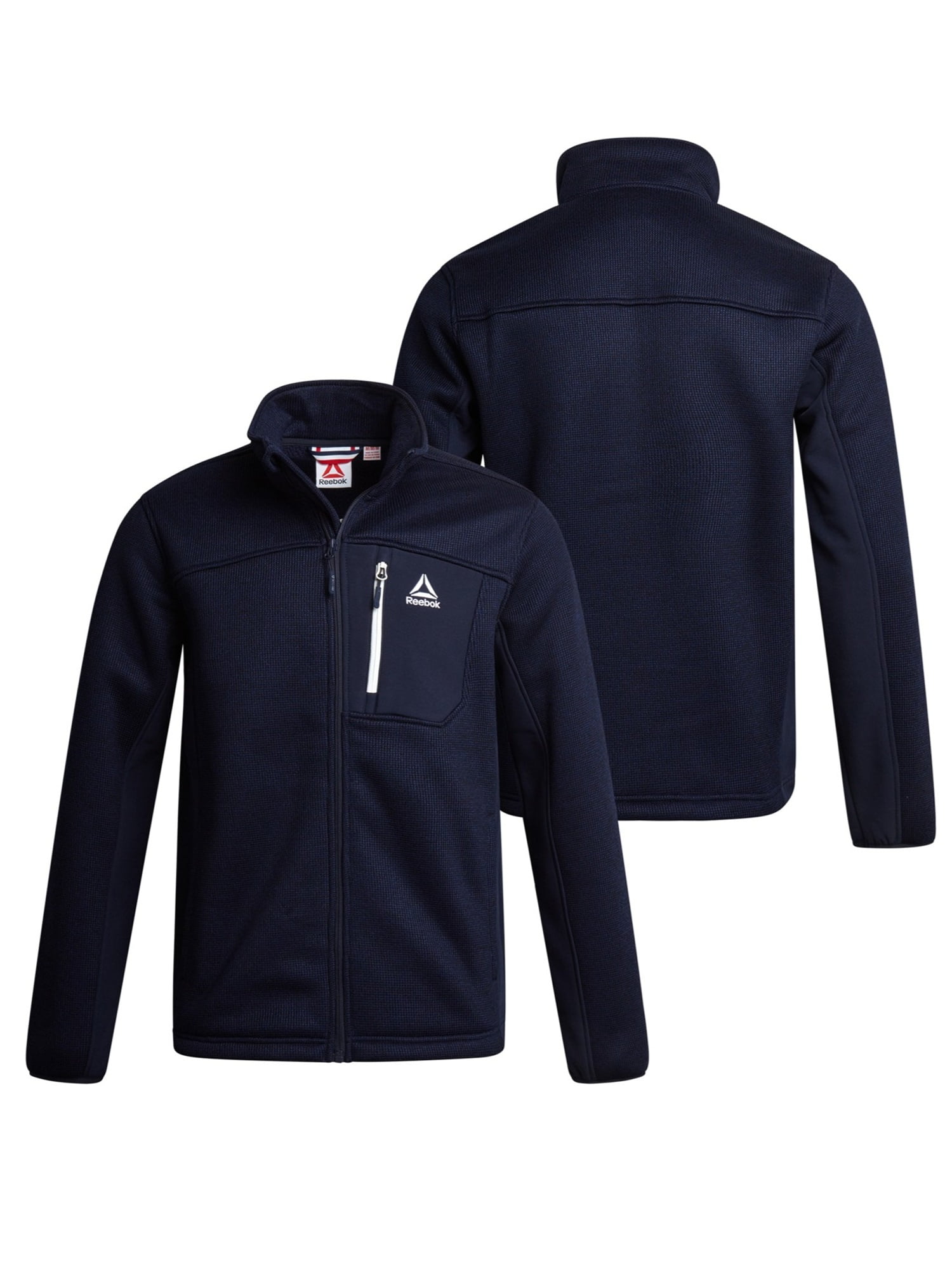 Reebok Men's and Big Men's Textured Fleece Jacket, Sizes S-3XL ...