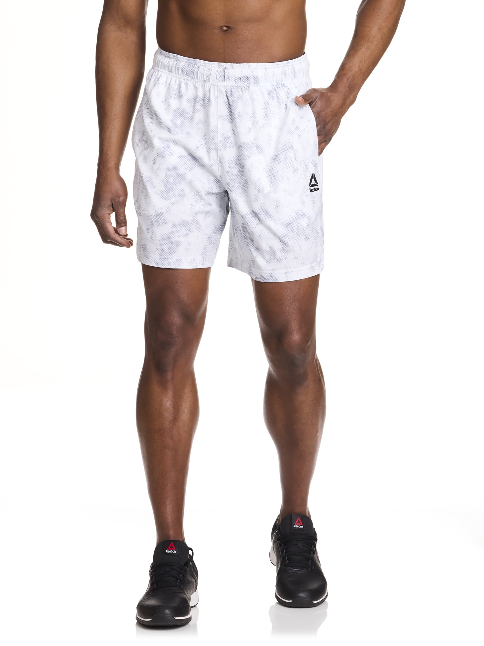 Reebok Men's and Big Men's 7" Woven Shorts, Sizes S-3XL, Moisture ...