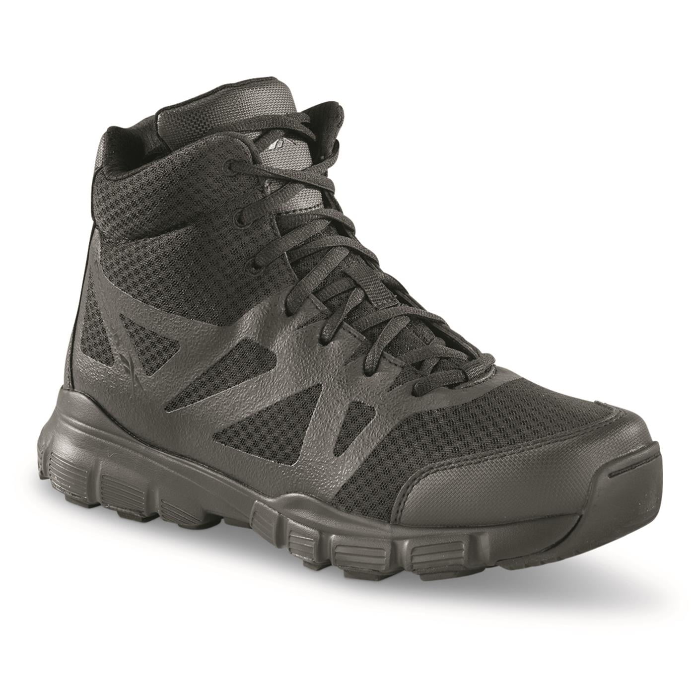 Reebok Mens Black Mesh Work Boots Dauntless Zip Hiker 5in 8 M - Walmart.com