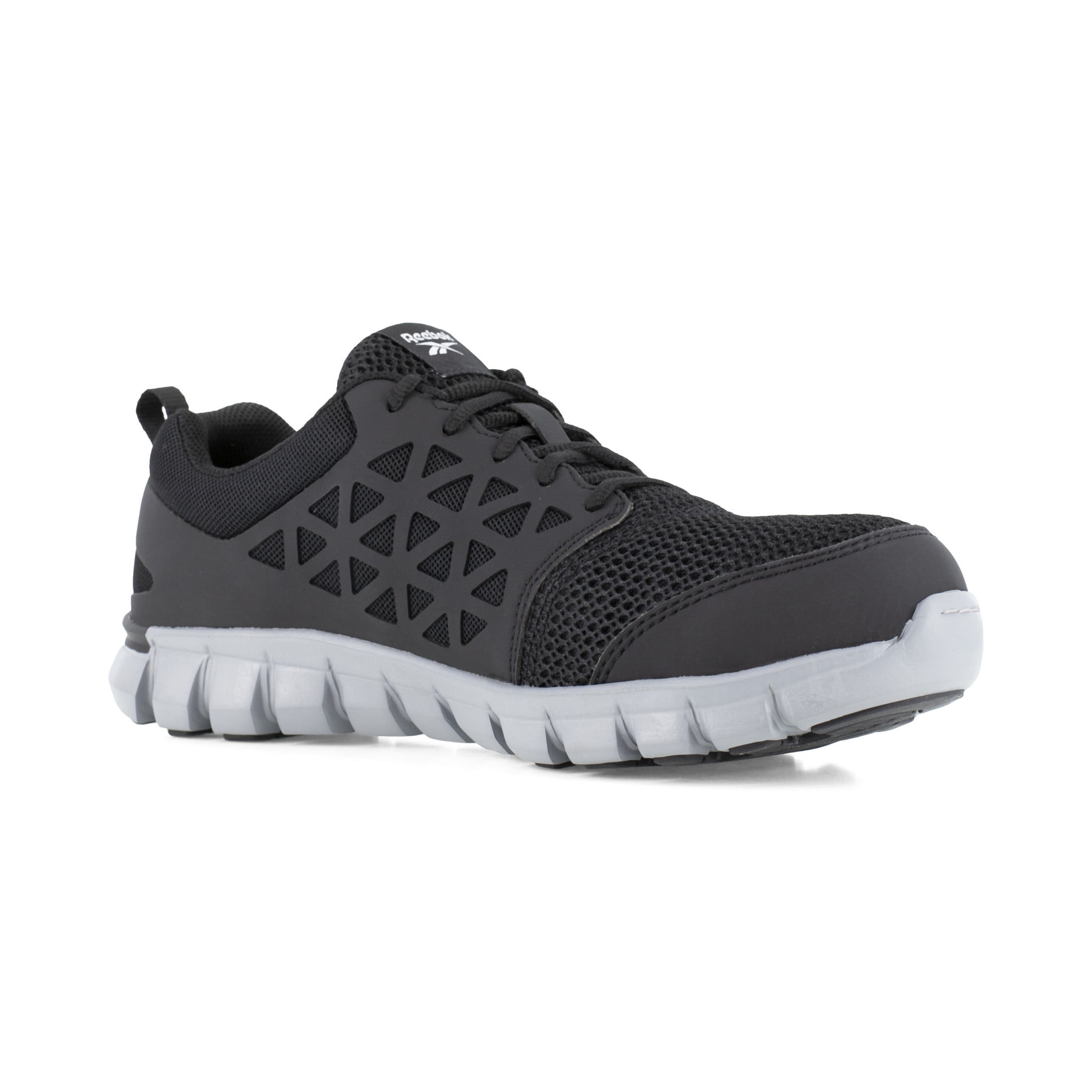 Reebok Work Men's Sublite Cushion Work Black Alloy Toe Shoe - Walmart.com