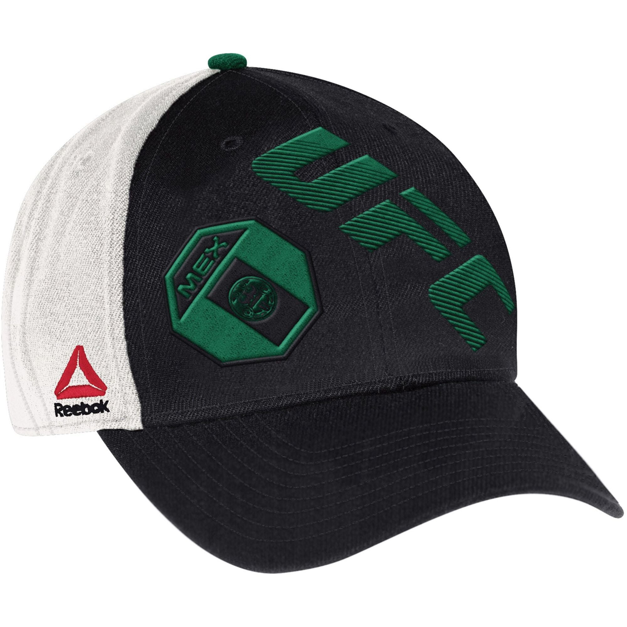 Reebok Mens Embroidered Structured Flex Baseball Cap, Black, S/M ...
