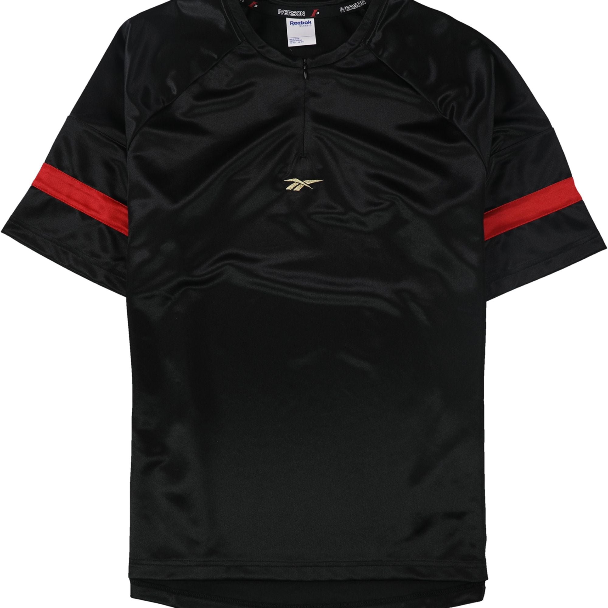 Reebok Mens Iverson Henley Shirt, Black, Small - Walmart Business Supplies