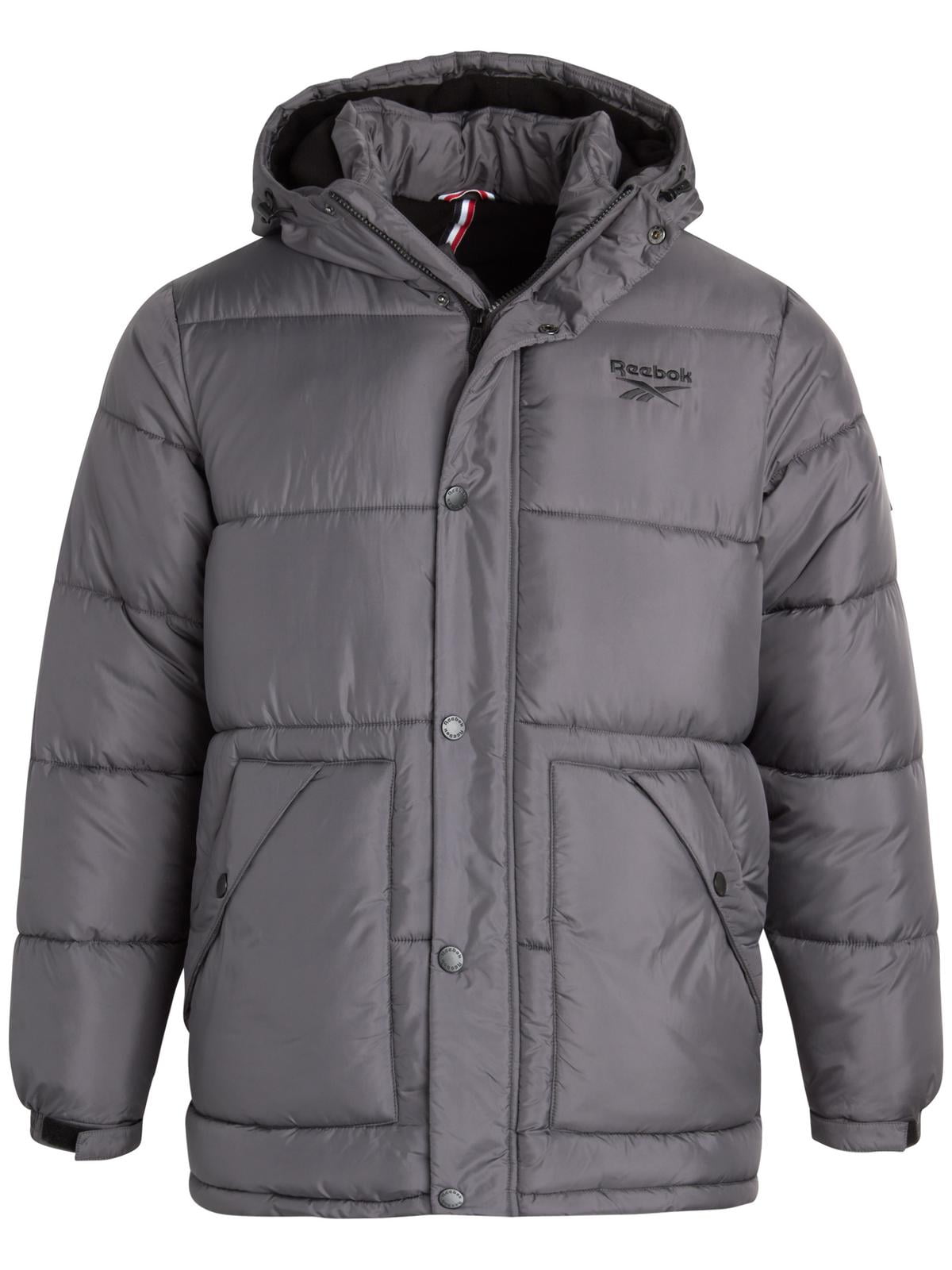 Reebok Mens Quilted Warm Puffer Jacket - Walmart.com