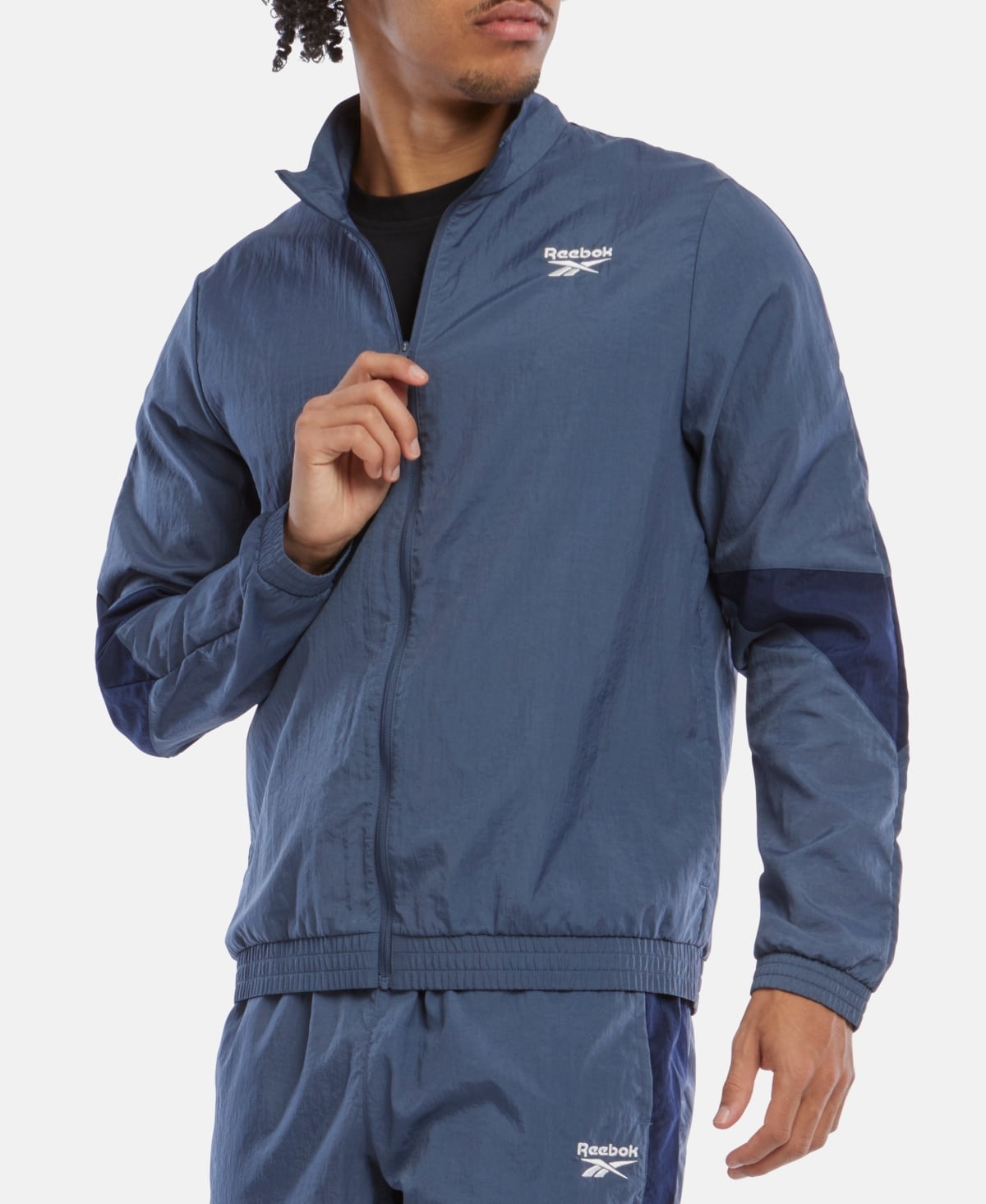 Reebok Mens Regular fit Track Jacket Coat XXL Blue Lightweight ...