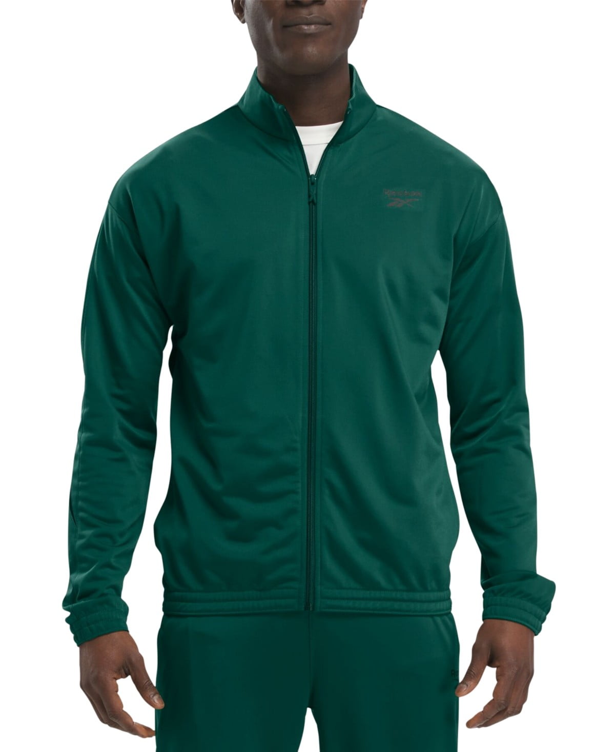 Reebok Mens Track Jacket Coat XXL Green Solid - Walmart.com