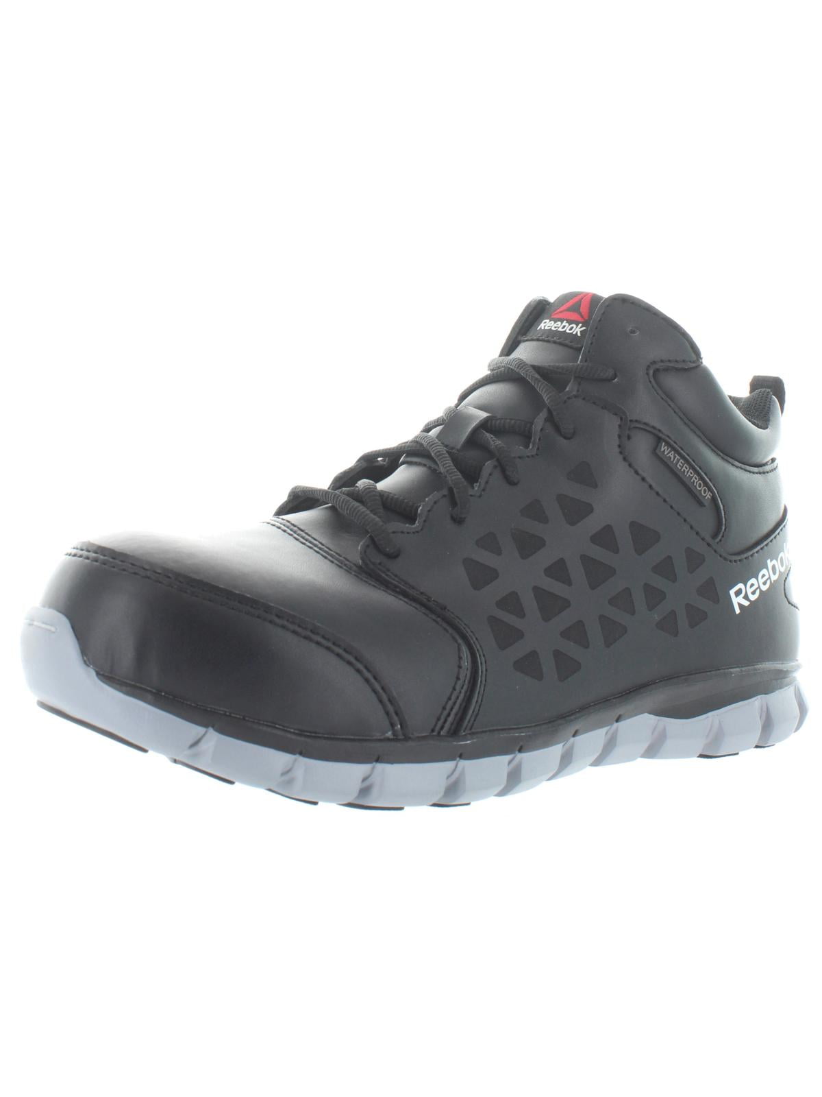 Reebok Mens Sublite Cushion Work Leather Slip Resistant Sneakers ...