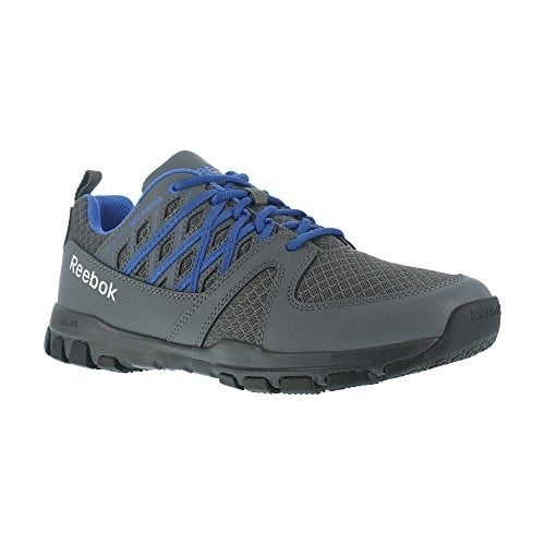Reebok Mens Sublite ESD Work Shoe Grey Blue RB4012 Lightweight Safety ...