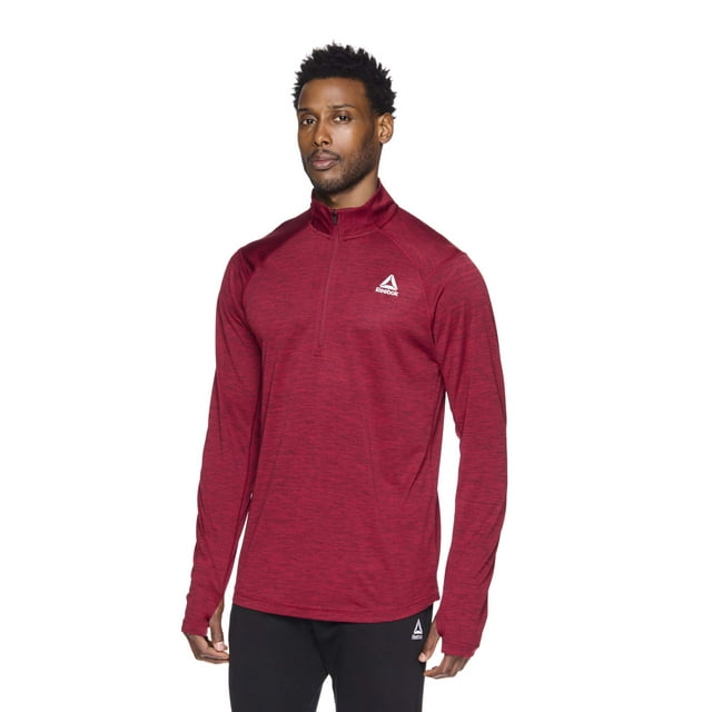 Reebok Mens Trail Quarter-Zip Active Pullover Sweatshirt, Sizes S-3XL ...