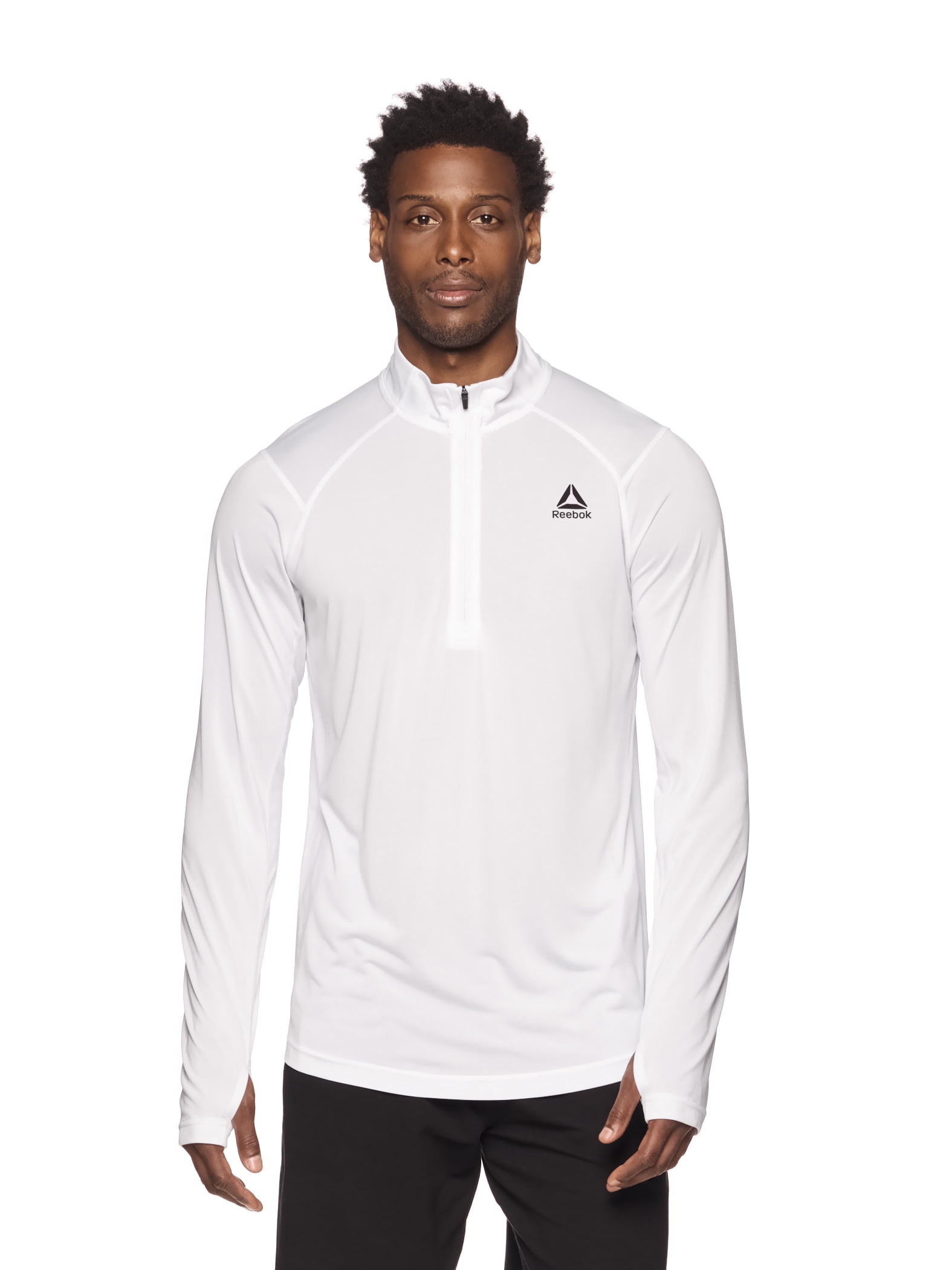 Reebok men's Trail Quarter-Zip Active Pullover Sweatshirt - Walmart.com