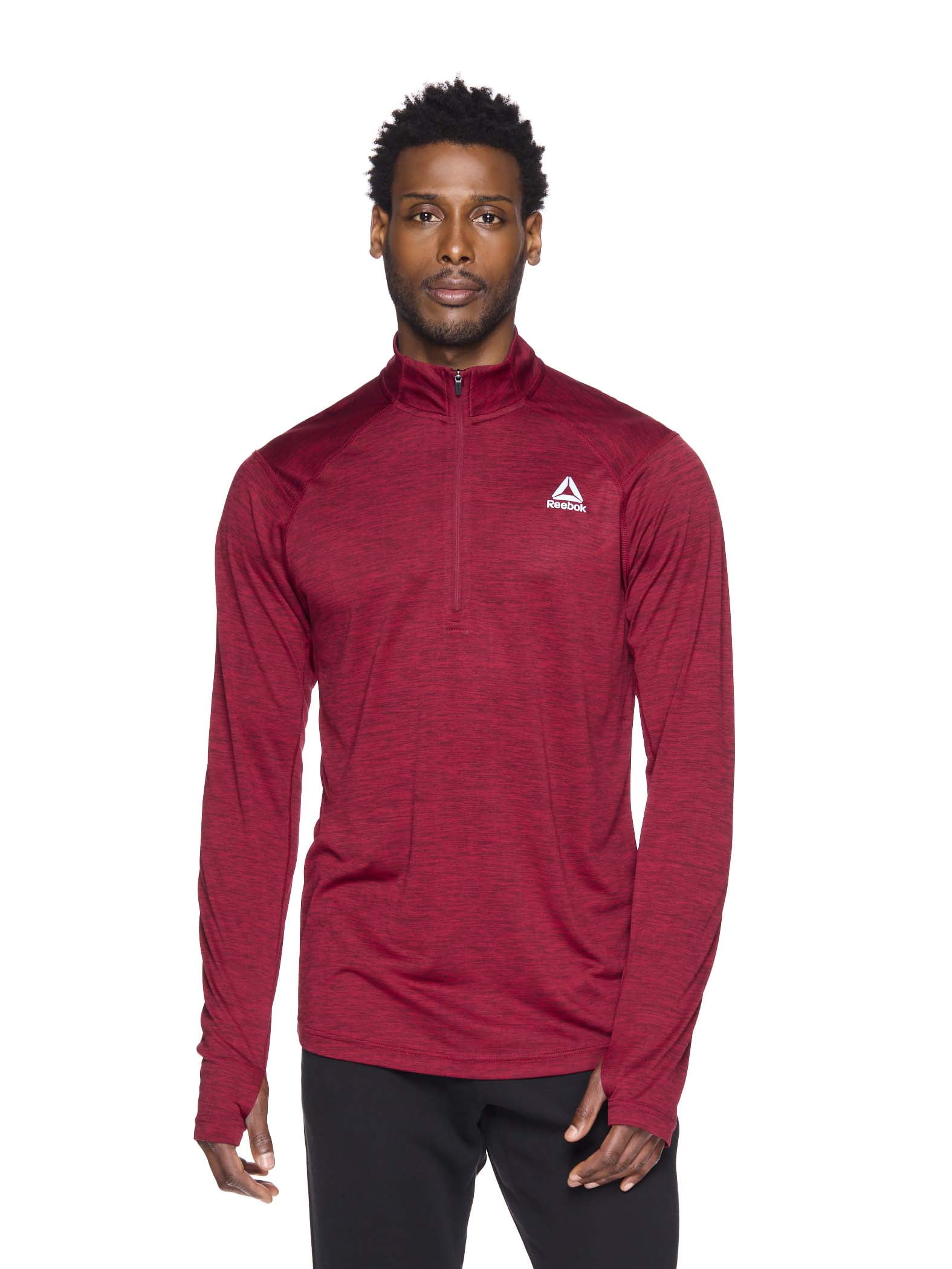 Reebok Mens Trail Quarter-Zip Active Pullover Sweatshirt, Sizes S-3XL ...