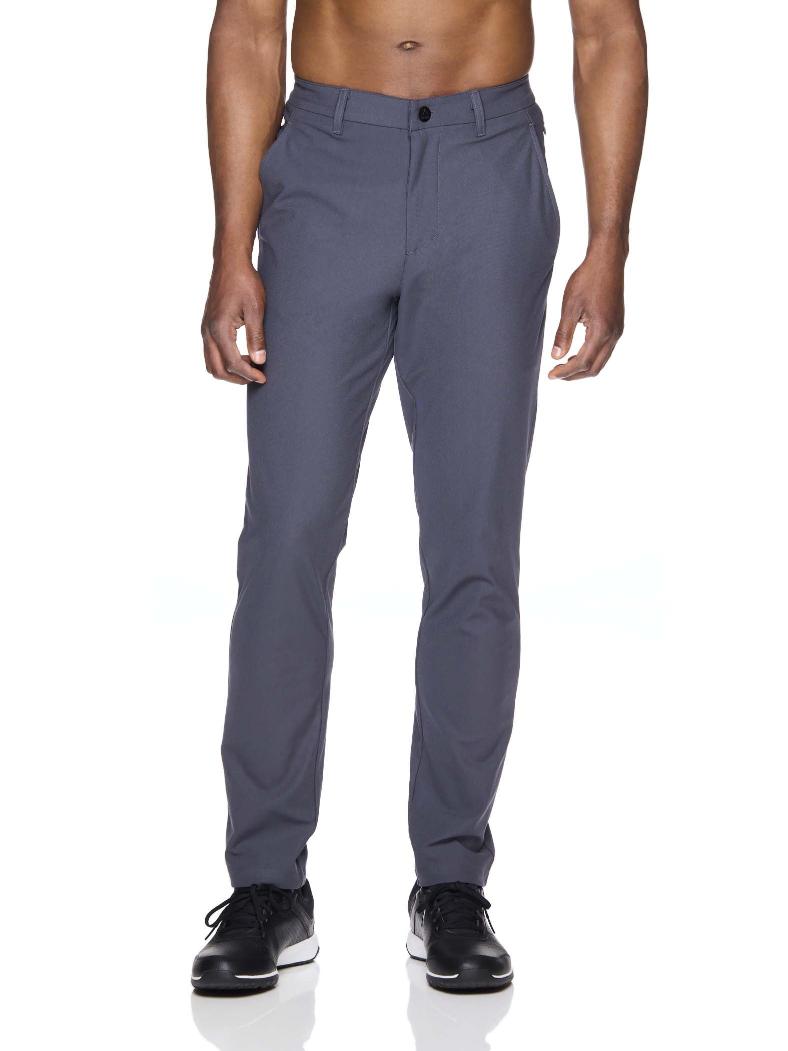 Reebok Men's Anchor 5 Pocket Pants, Tapered, Relaxed Fit, Polyester ...
