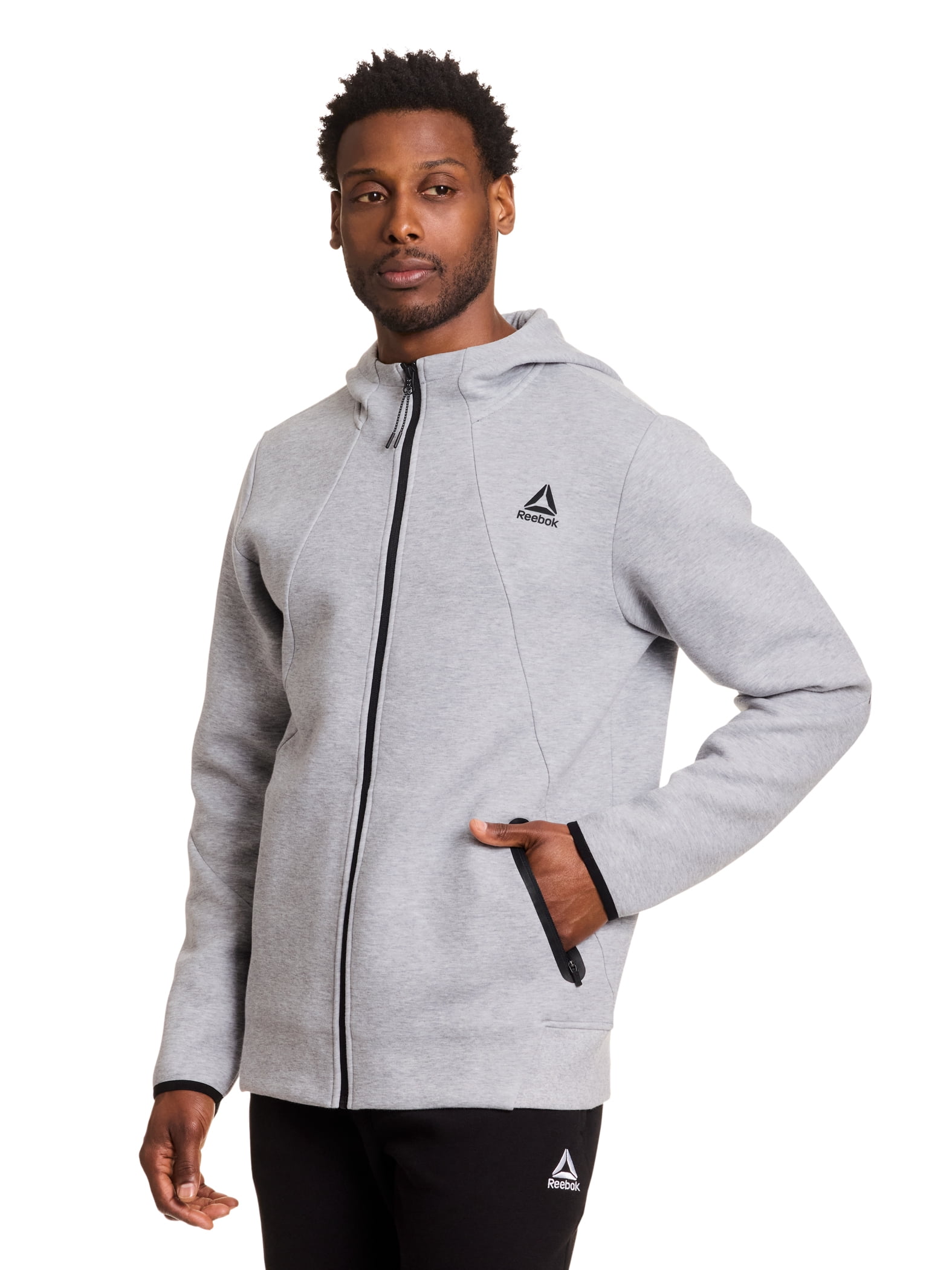 Reebok Mens and Big Mens Momentum Full Zip Hoodie, Sizes XS-5XL ...