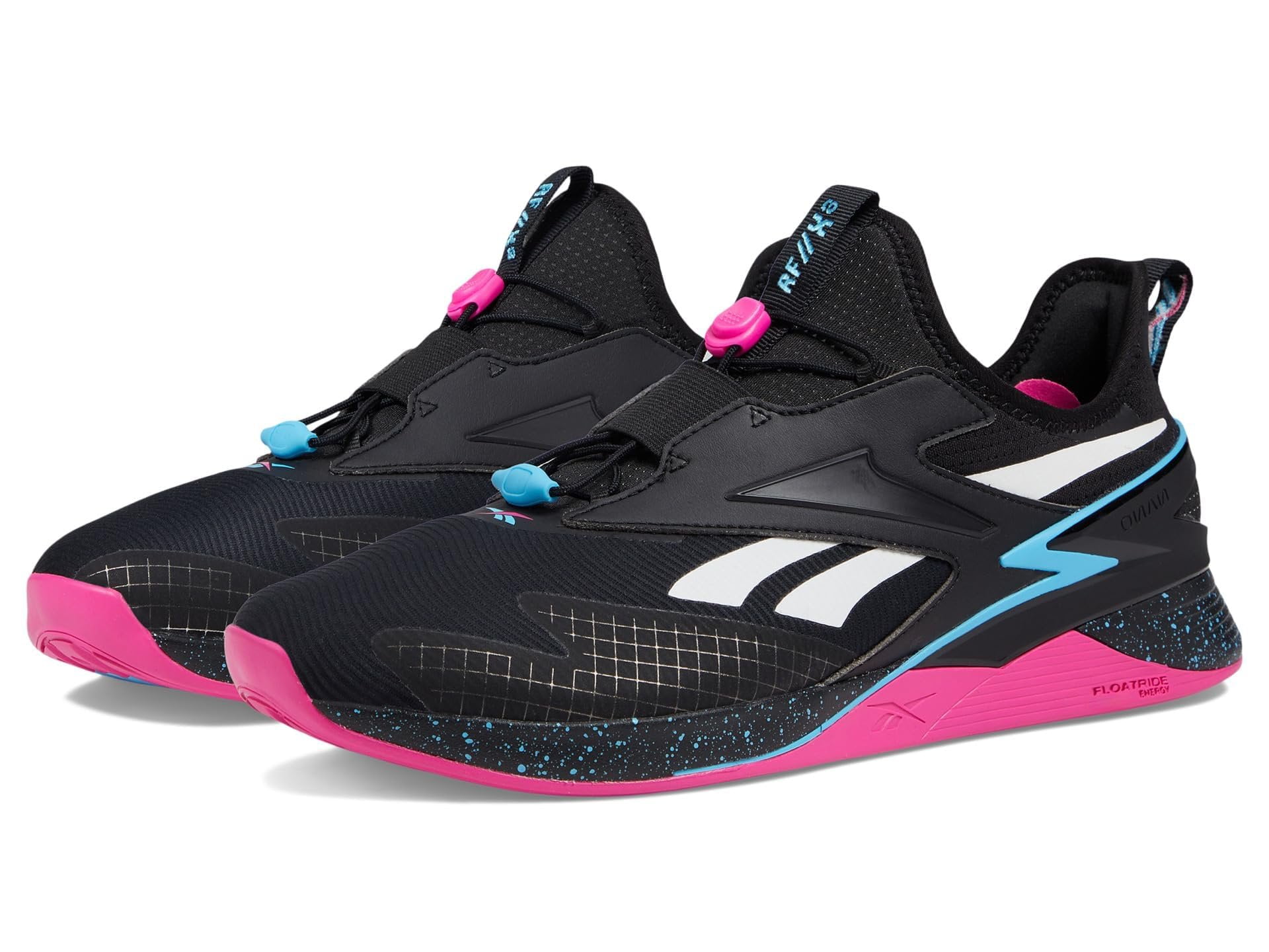 Reebok Nano X3 Froning Black/Laser Pink/Bold Cyan Men's 8.5, Women's 10 ...