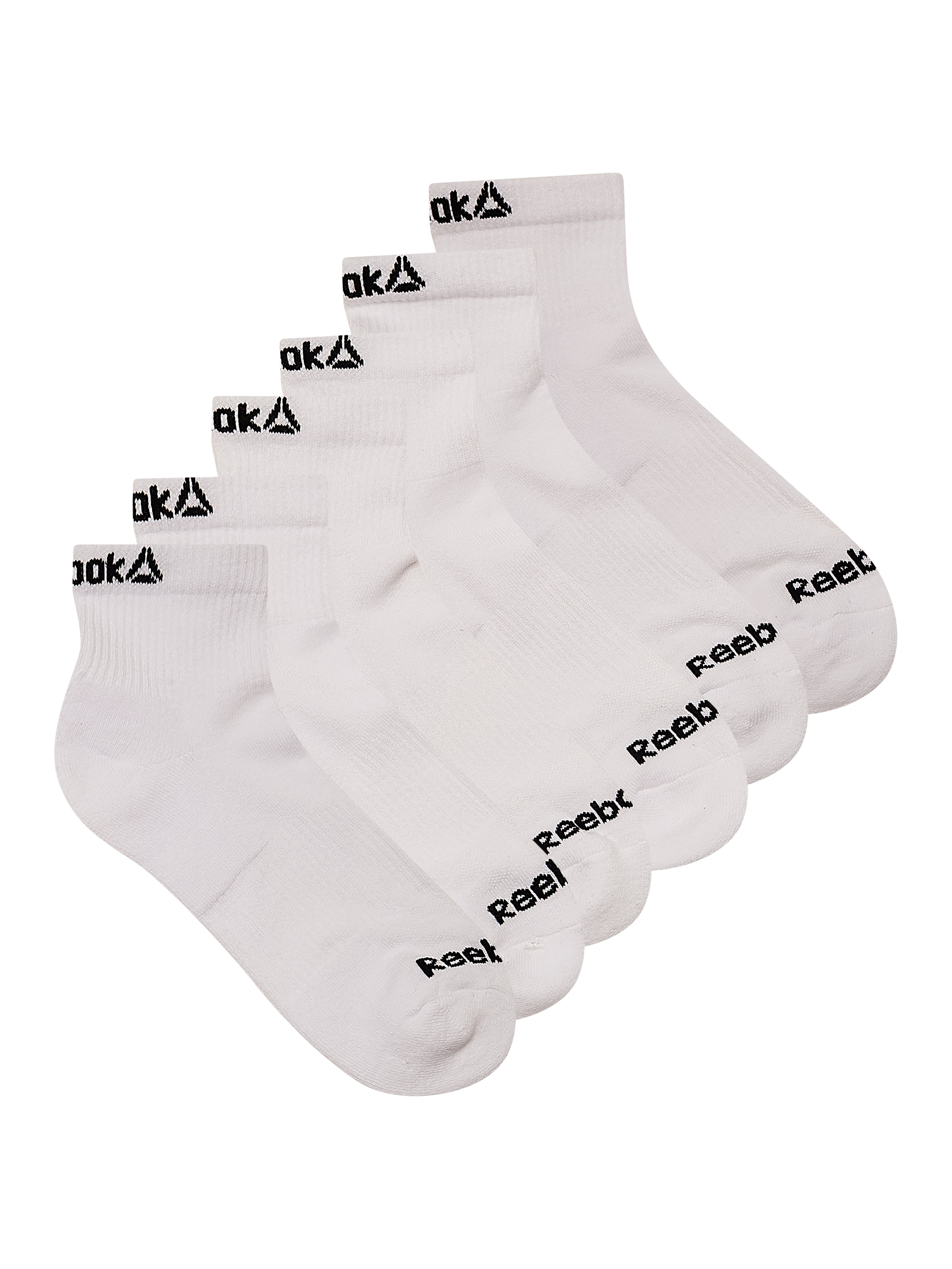Reebok Performance Cotton Targeted Cushion Ankle Socks, 6-Pack ...