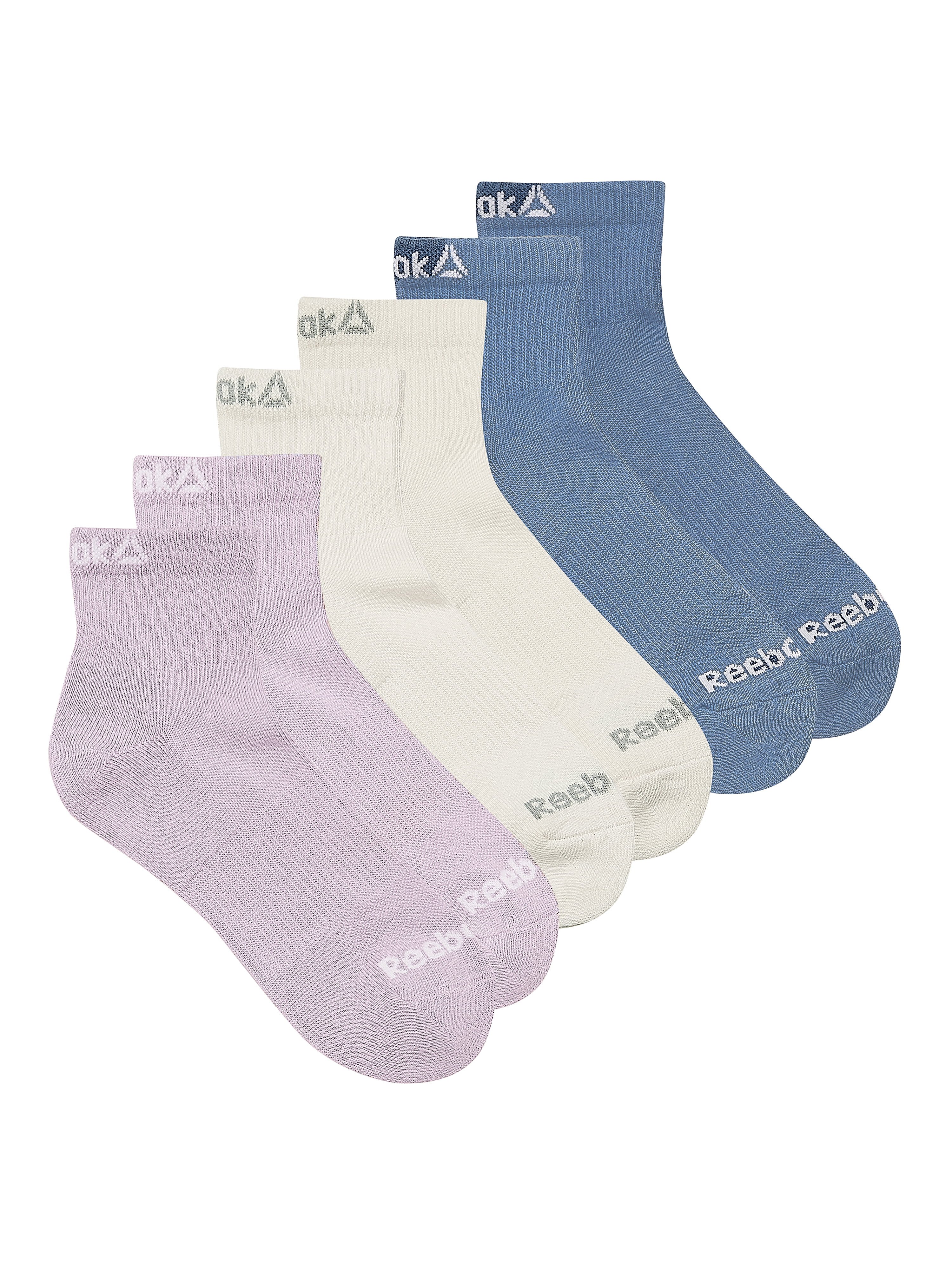 Reebok Performance Cotton Targeted Cushion Ankle Socks, 6-Pack ...