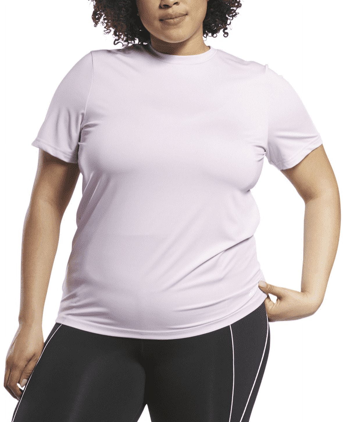 Reebok Plus Size Identity Training Speedwick T-Shirt, pink, 2X ...