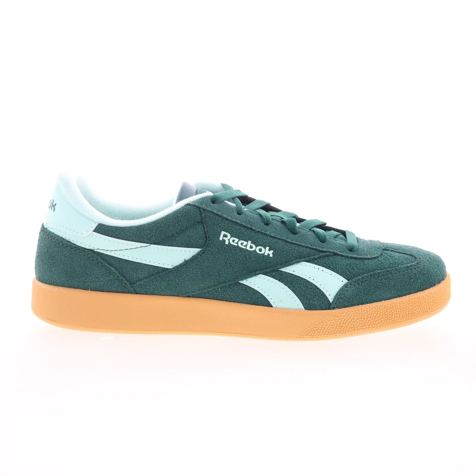 Reebok Smash Edge Mens Green Suede Lace Up Lifestyle Sneakers Shoes ...