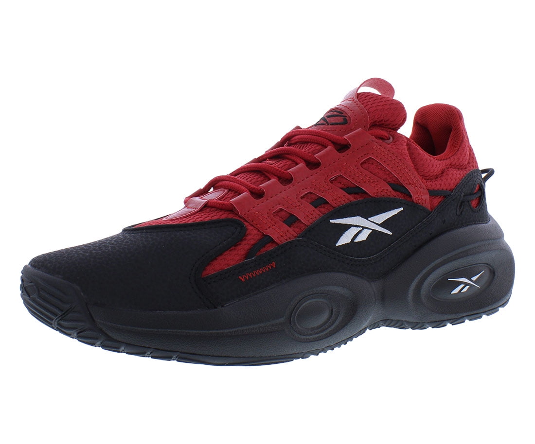Reebok Solution Mid Mens Shoes Size 9, Color: Core Black/Flash Red ...