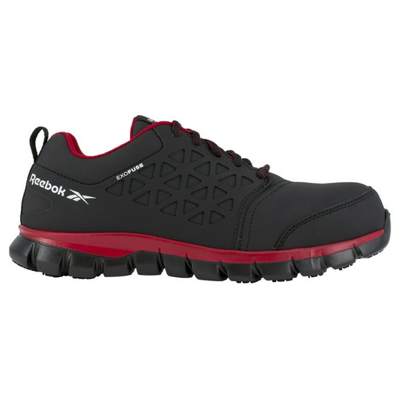 Reebok Work Men's Sublite Cushion Alloy Toe Safety Shoes, Grey Mesh ...