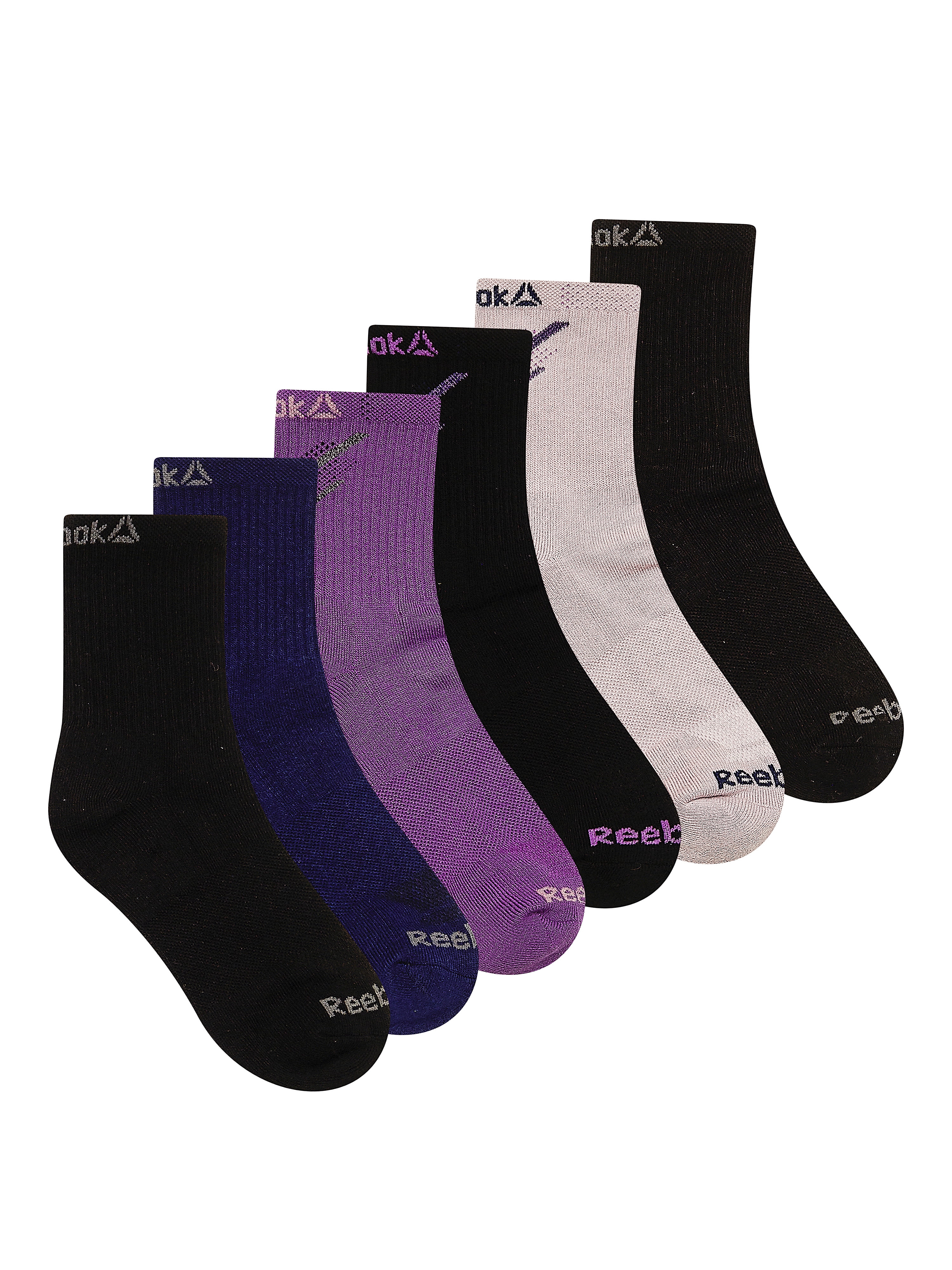 Reebok Tech Comfort Targeted Cushion MidCrew Socks, 6-Pack - Walmart.com