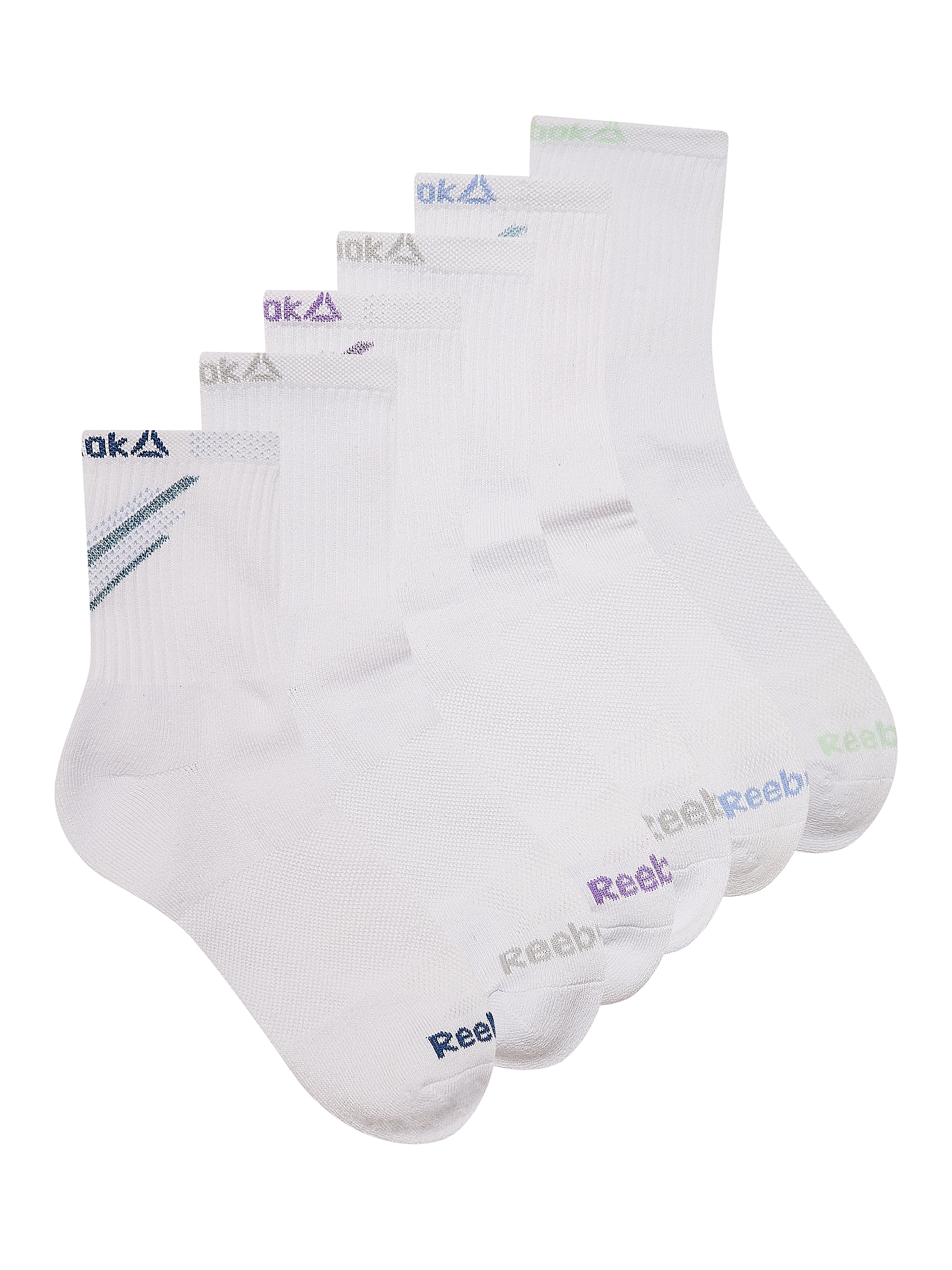 Reebok Tech Comfort Targeted Cushion MidCrew Socks, 6-Pack - Walmart.com