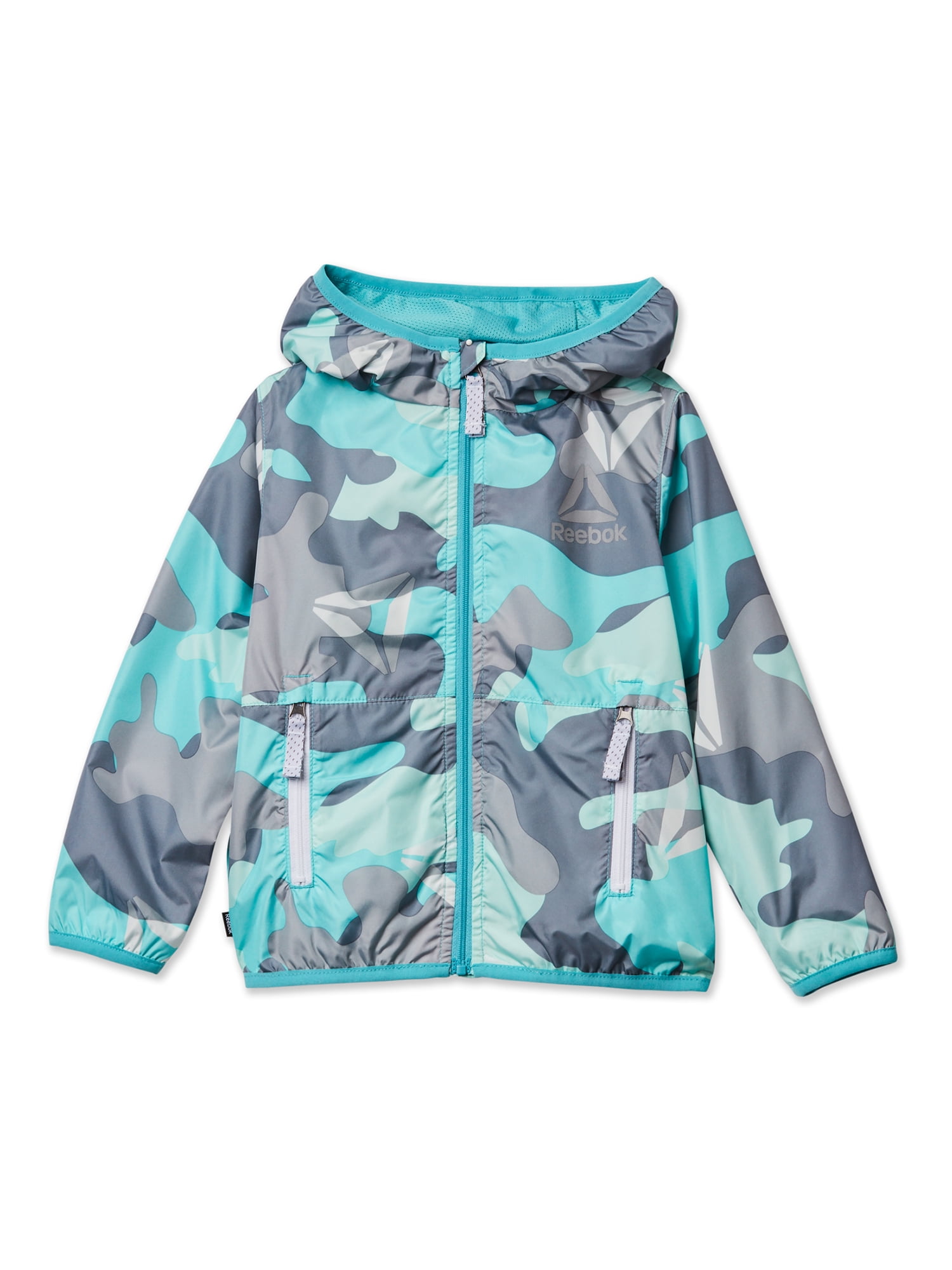 Reebok Toddler Lightweight Spring Hoodie Jacket, 12M-5T, Water ...