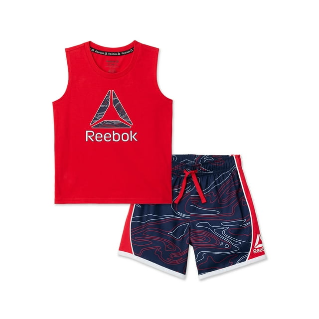 Reebok Toddler Boy Tank and Short Active Outfit Set, Sizes 12M-5T ...