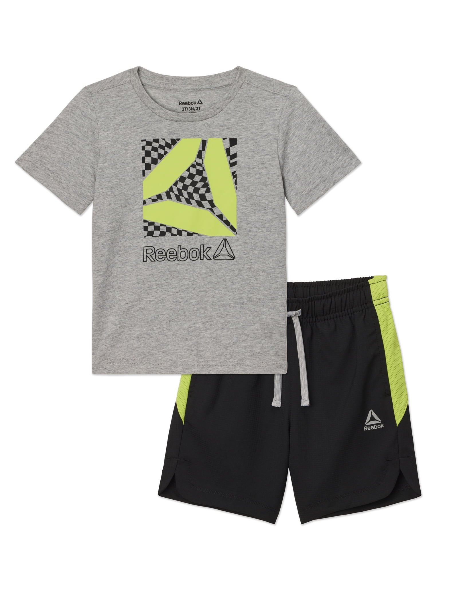 Reebok Toddler Boy's 2 Piece Race Daze Short Sleeve Tee & Short Set ...
