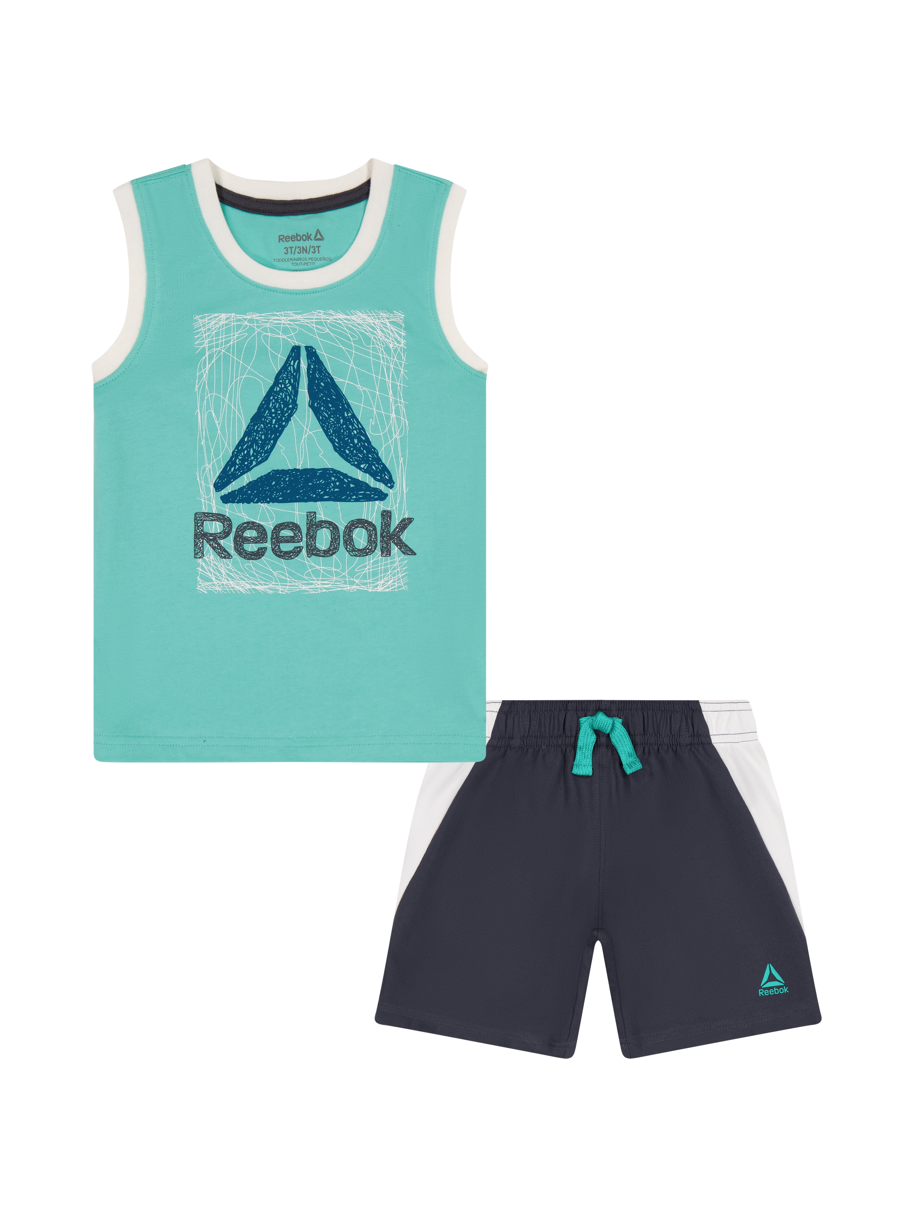 Reebok Toddler Boys Tank and Training Short, 2-Piece Outfit Set ...