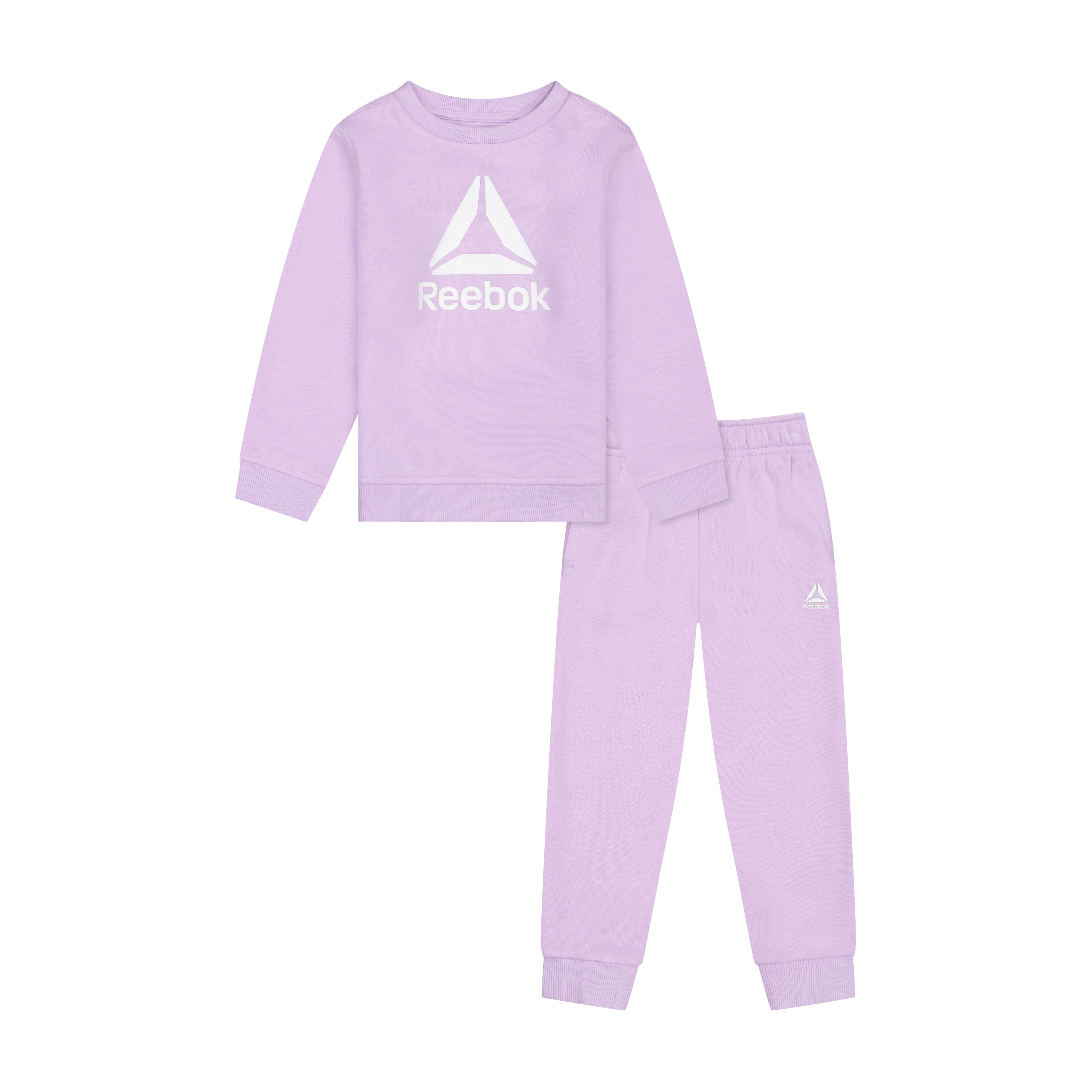 Reebok Toddler Fleece Crew and Jogger Set, 2-Piece, Sizes 12M-5T ...