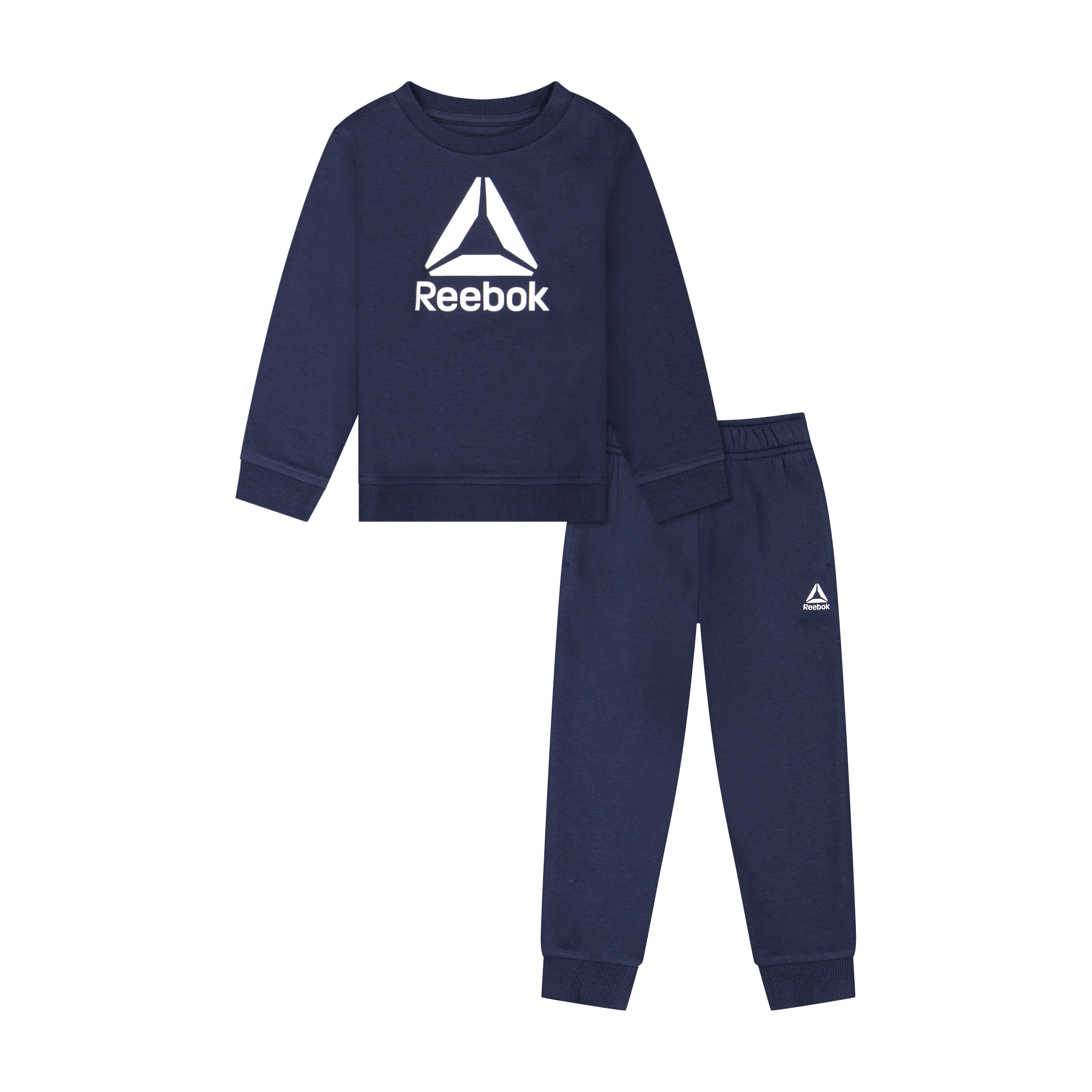 Reebok Toddler Fleece Crew and Jogger Set, 2-Piece, Sizes 12M-5T ...