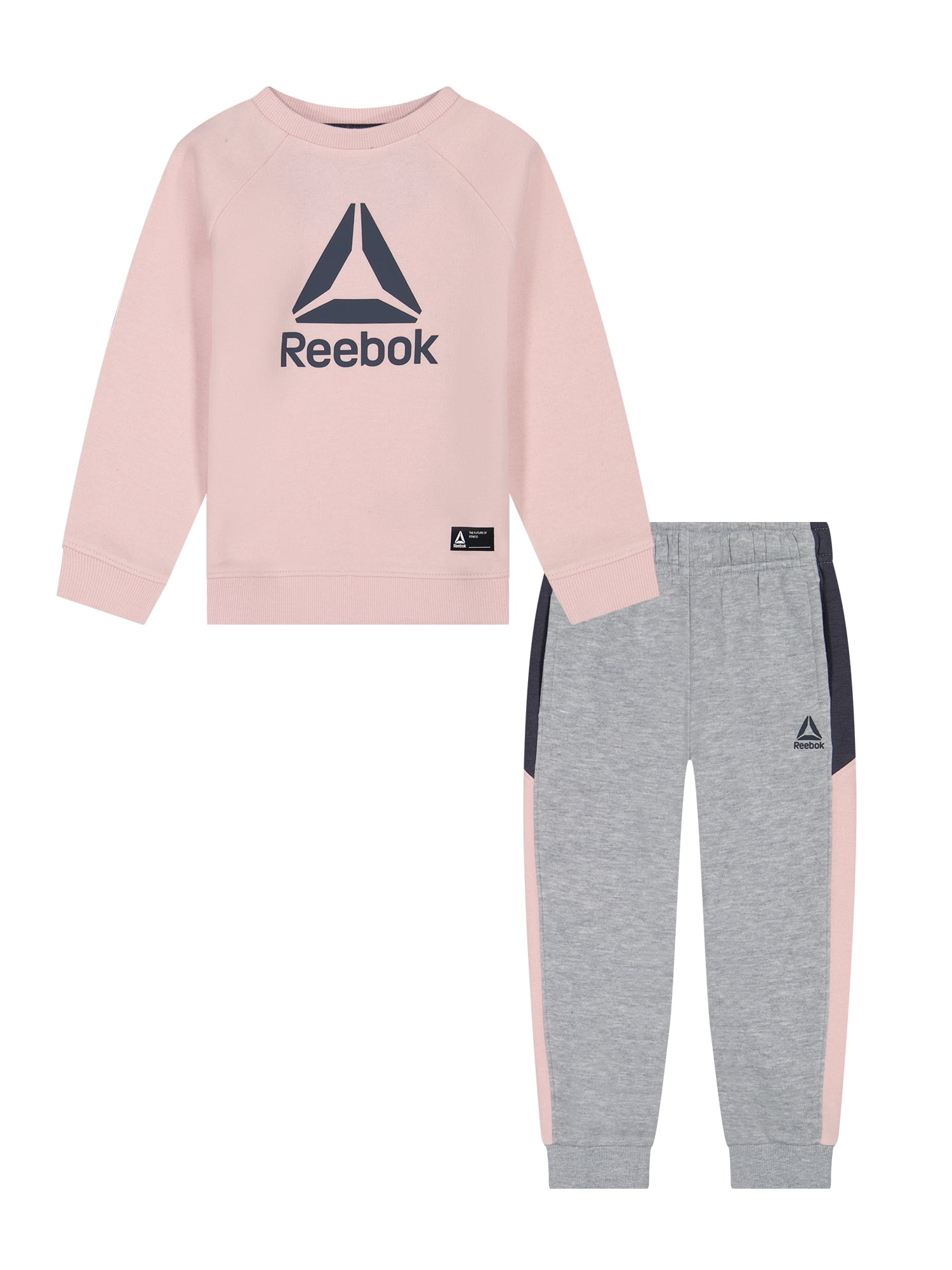 Reebok Toddler Play Hard Crew and Jogger Colorblock Set, 2-Piece, Sizes ...