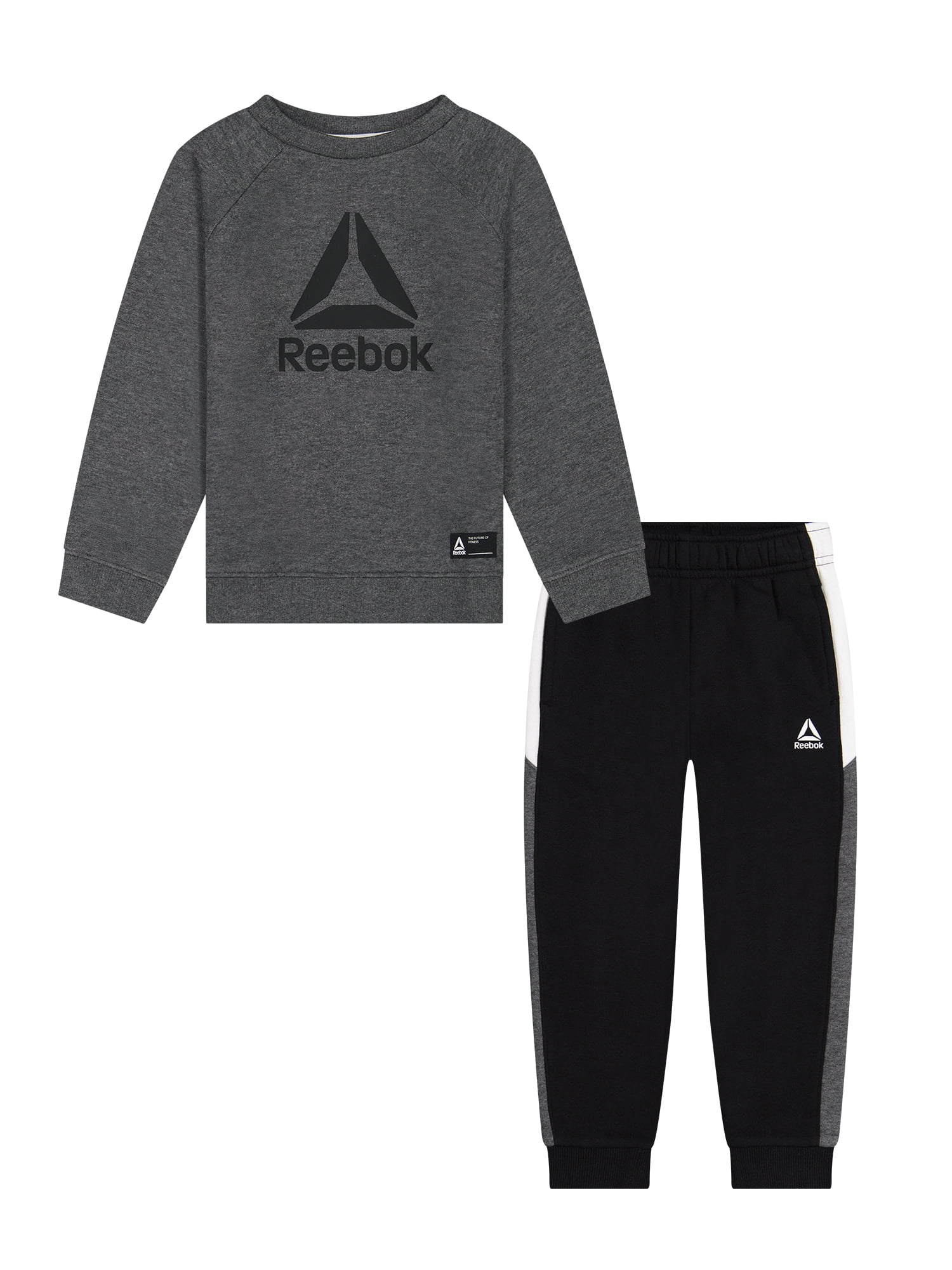 Reebok Toddler Play Hard Crew and Jogger Colorblock Set, 2-Piece, Sizes ...