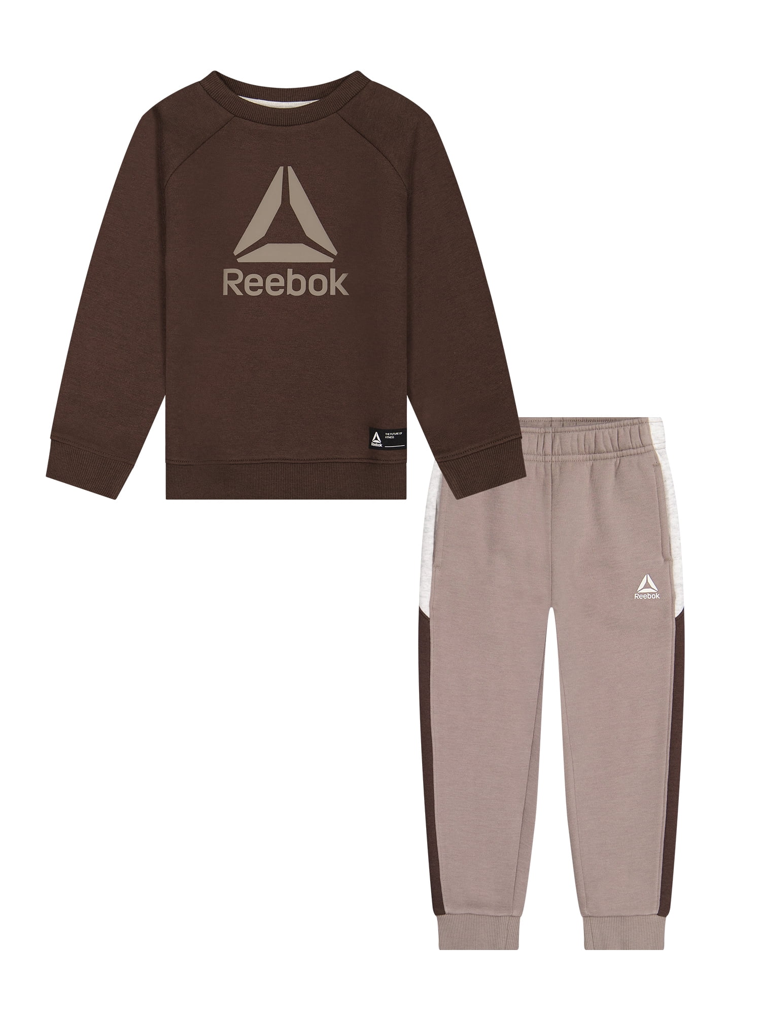 Reebok Toddler Play Hard Crew and Jogger Colorblock Set, 2-Piece, Sizes ...