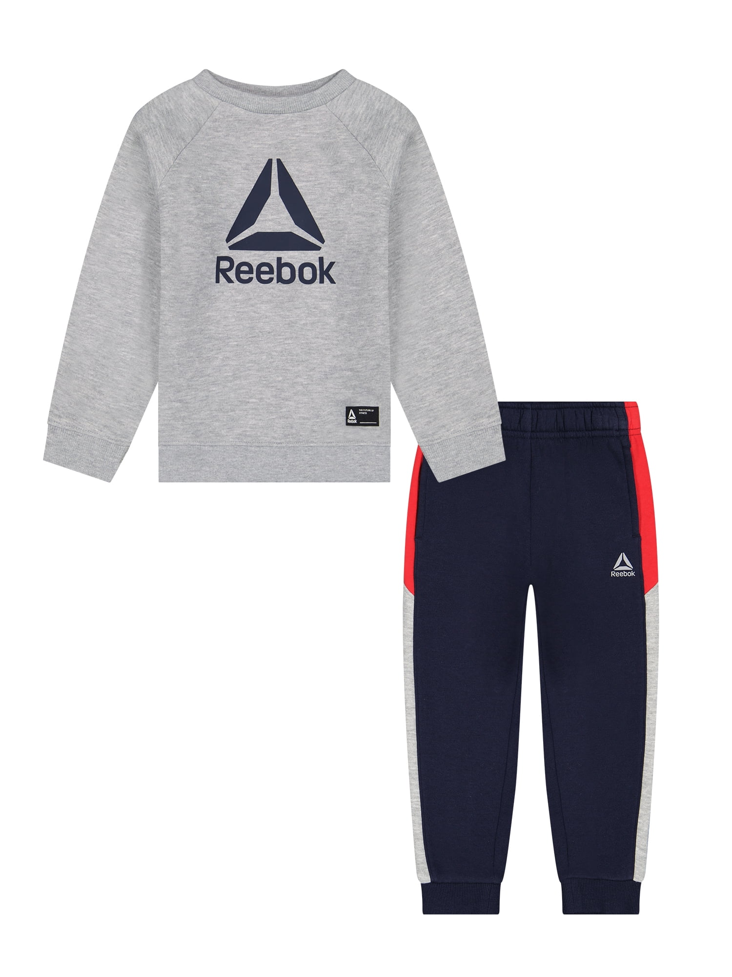 Reebok Toddler Play Hard Crew and Jogger Colorblock Set, 2-Piece, Sizes ...
