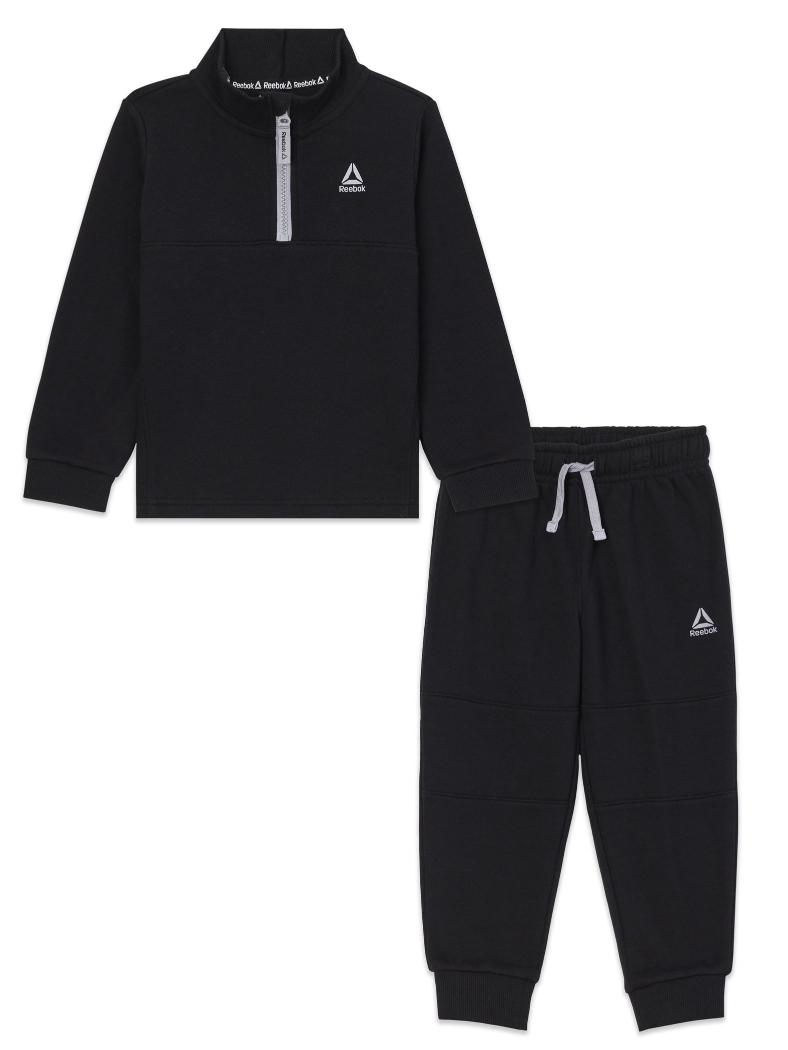 Reebok Toddler Unisex Half Zip Pullover and Jogger Set, 2 Piece, Sizes ...