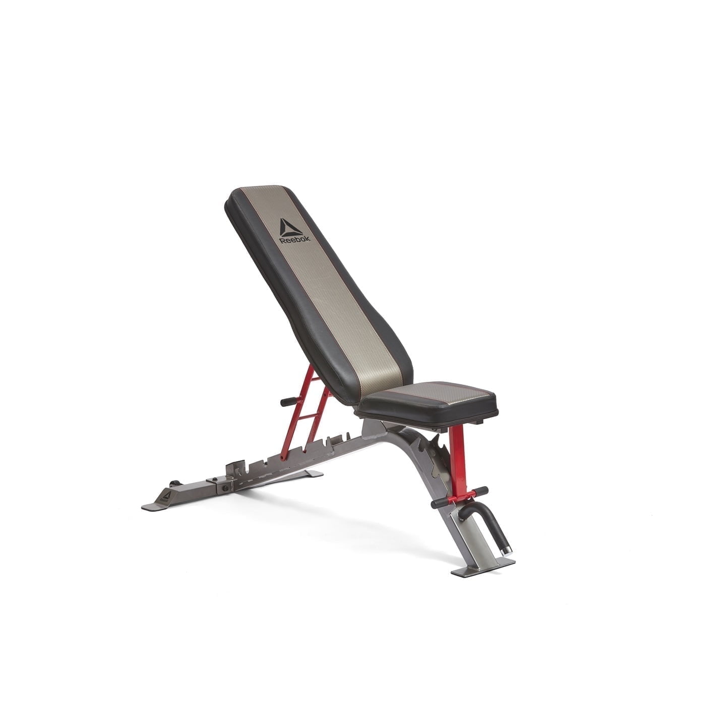 Reebok Utility Weight Bench, 6 adjustable backrest positions 2.5” thick ...