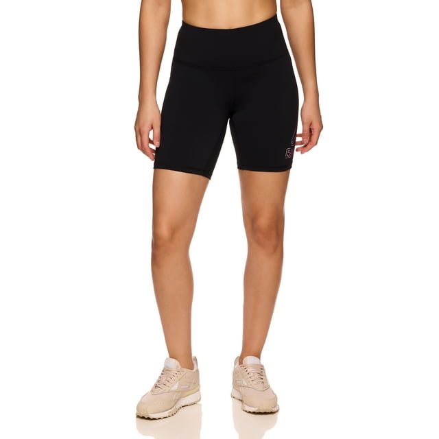 Reebok Womens Activate High Rise Bike Short With Back Pocket Sizes Xs